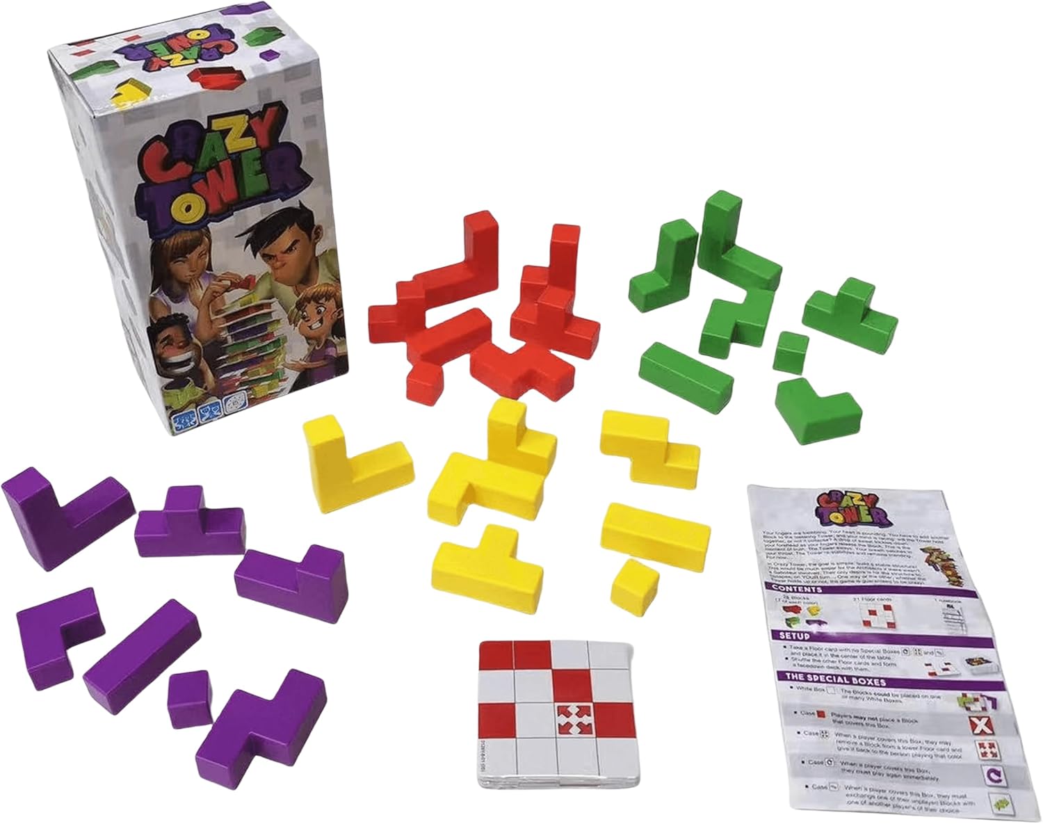Amazon.com: Friends Board Game, Crazy Tower Crazy Tower Building Blocks ...