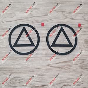 Amazon.com - 2X Black 4'' Alcoholics Anonymous AA Symbol Decal Sticker ...