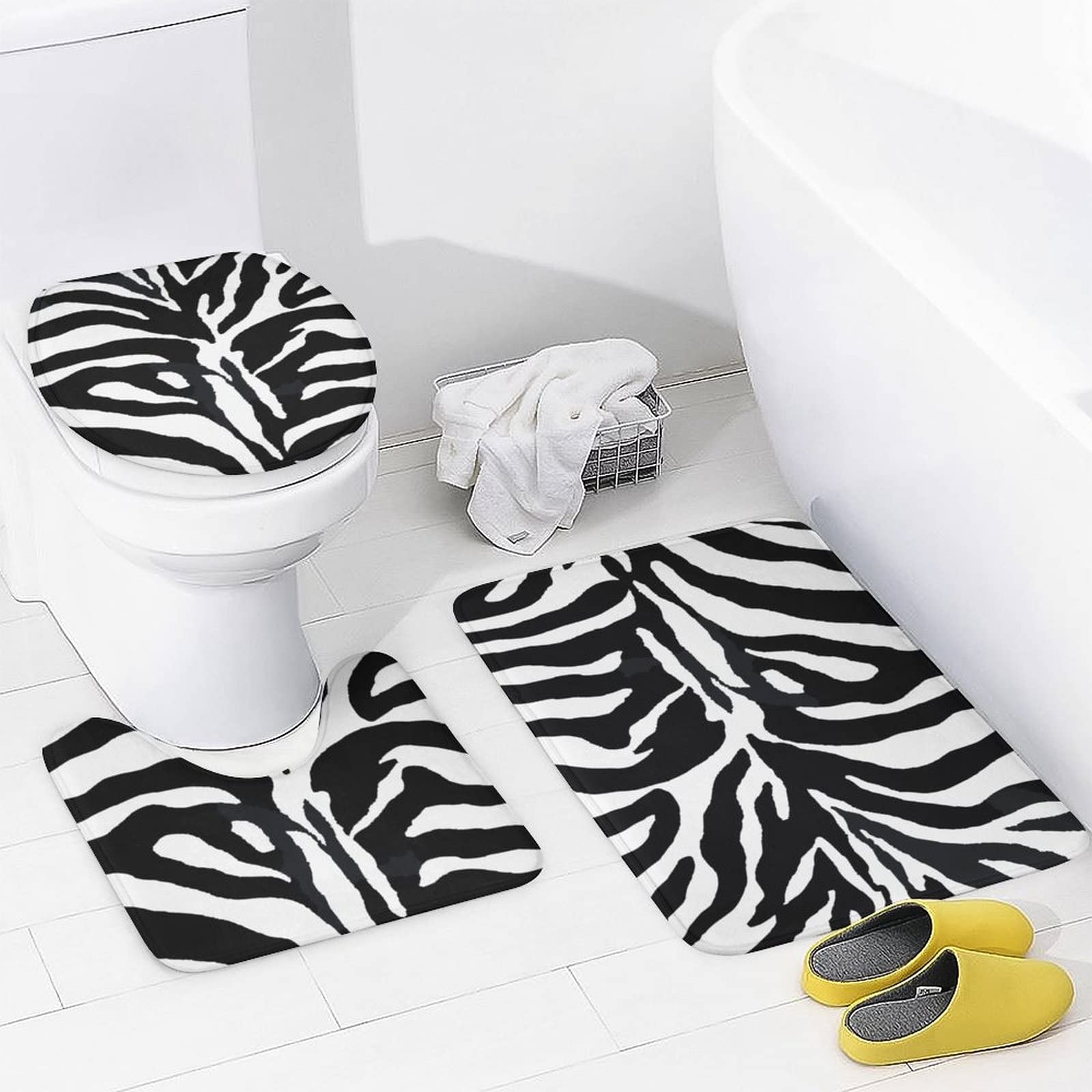 Zebra Print Bathroom Set