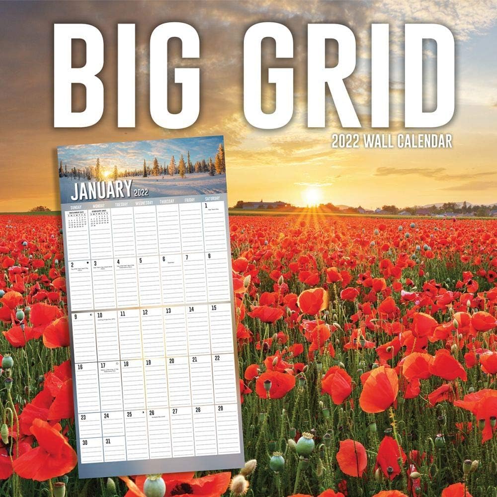 Amazon.com: Turner Licensing, Big Grid 2022 Wall Calendar : Office Products