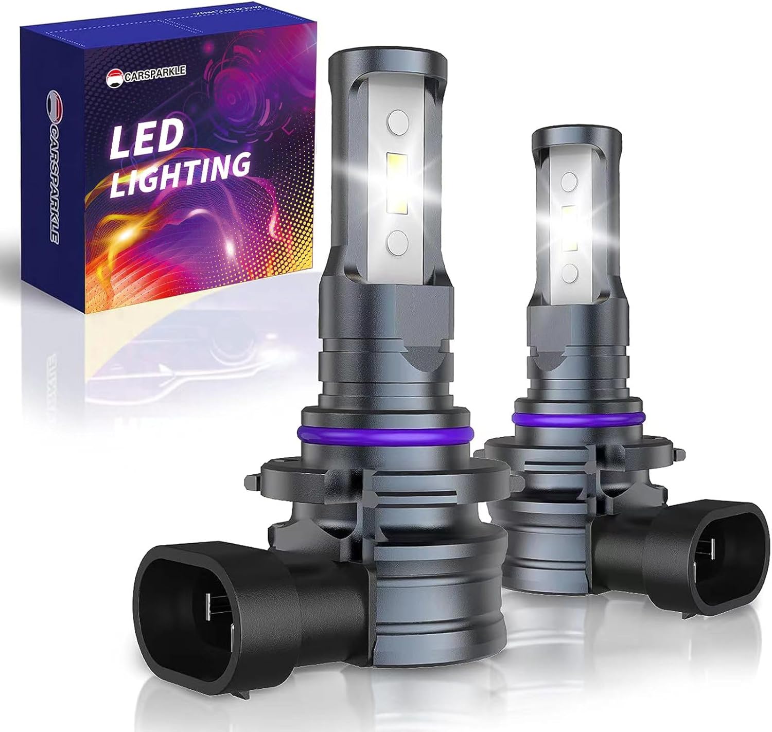 Amazon.com: CARSPARKLE 9006/HB4 Bulbs 600% Brighter 6500K Cool White ...