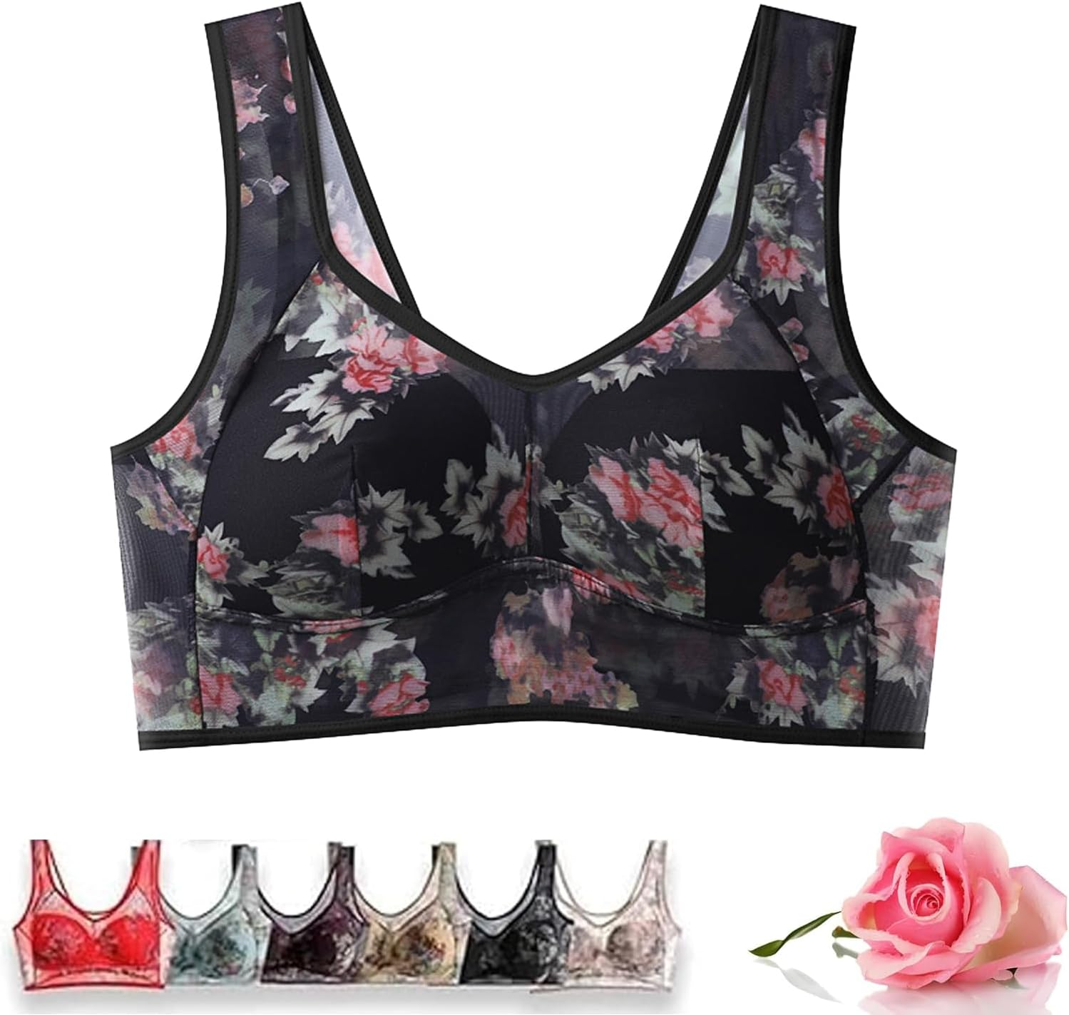 Ellesbloom - Ice Silk Lace Cooling Comfort Bra, Evylady Bras for ...