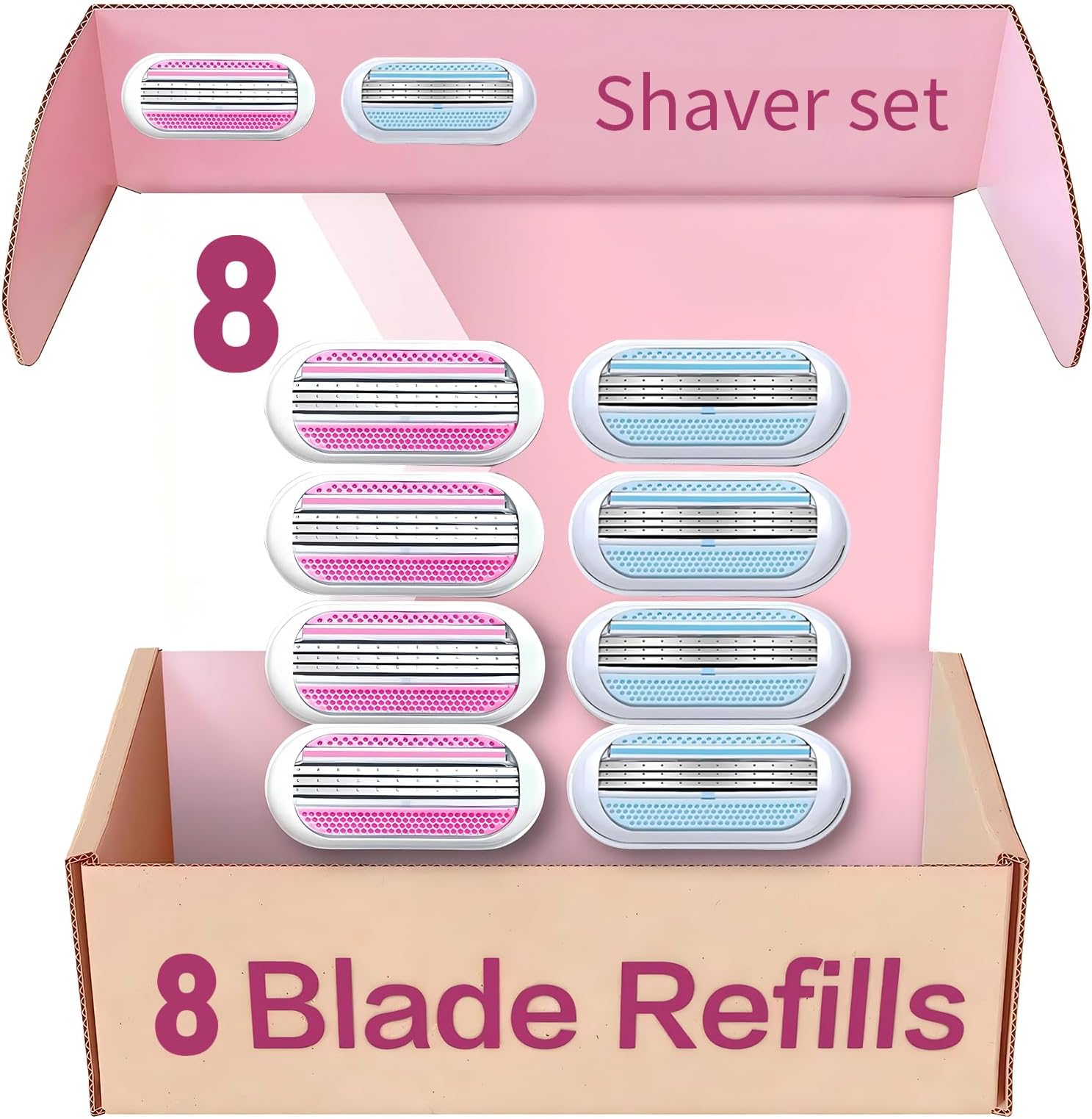 Amazon.com: Flamingo Women's Razor Blade Refill - 4 Pack : Beauty ...