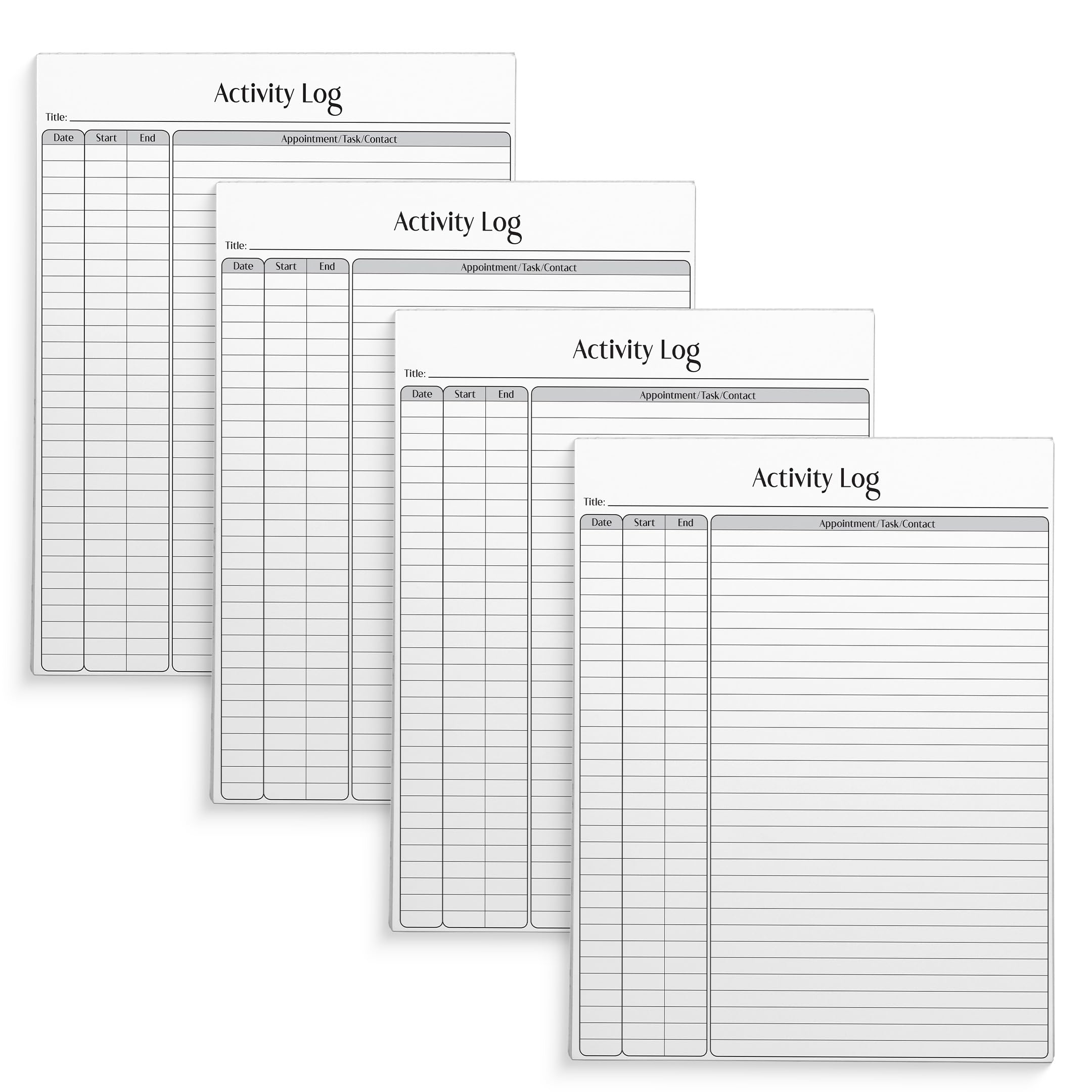 Amazon.com : Better Office Products Activity Log Notepad, 8.5" x 11 ...