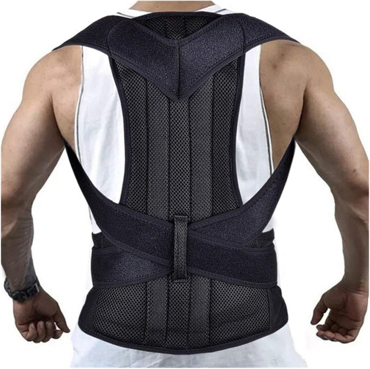 Amazon.com: Plus Size XS-5XL Posture Corrector Women Men Adjustable ...