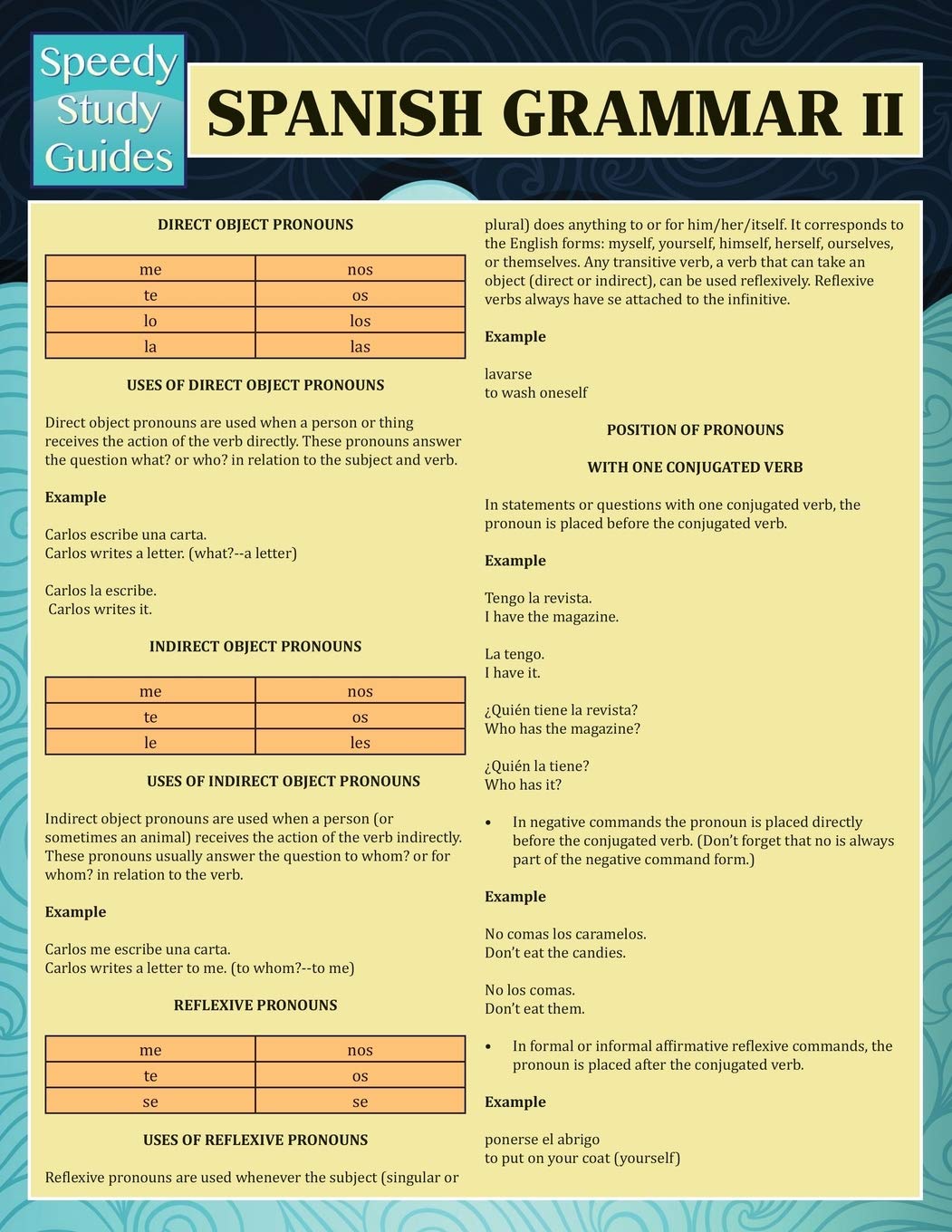 Spanish Grammar II (Speedy Language Study Guides): Publishing LLC ...
