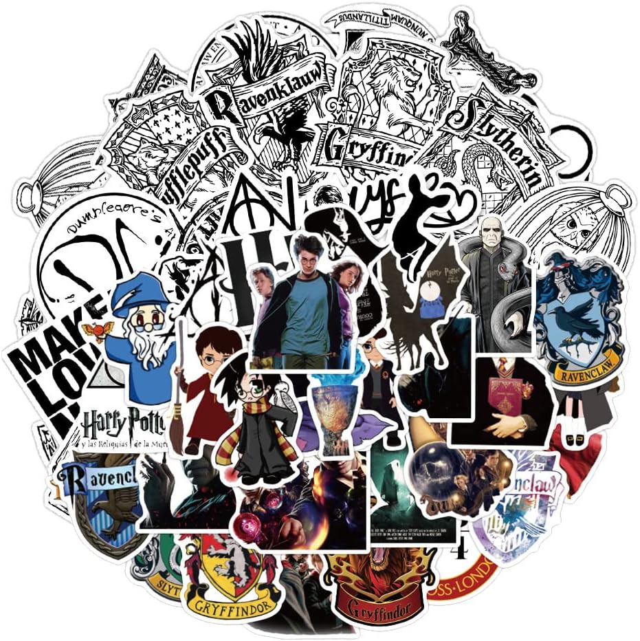 Huayao Harry Potter Vinyl Sticker Pack – Laptop, Water Bottle ...