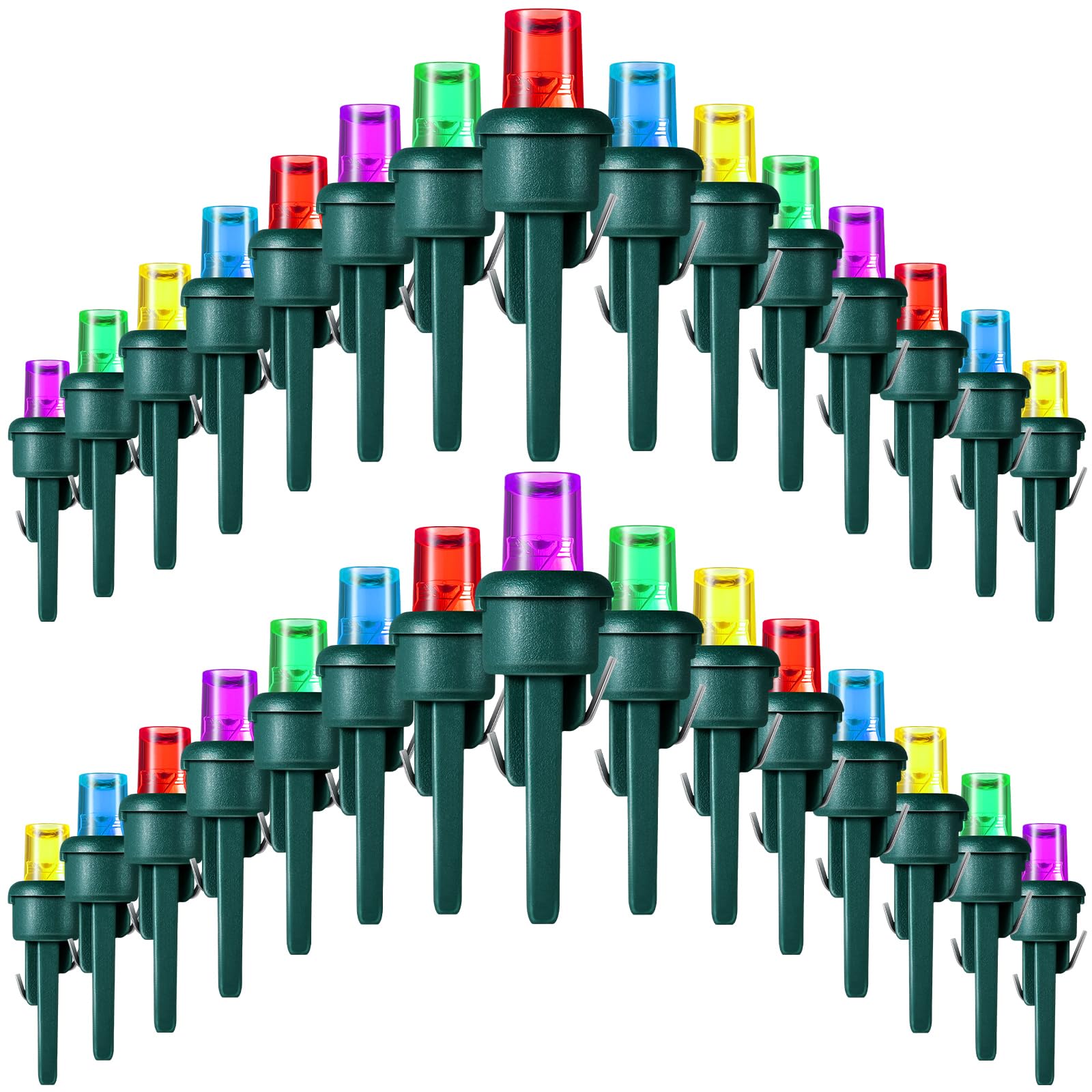 Honoson 180 Count 5 mm LED Christmas Replacement Bulbs Bulk Wide Angle ...