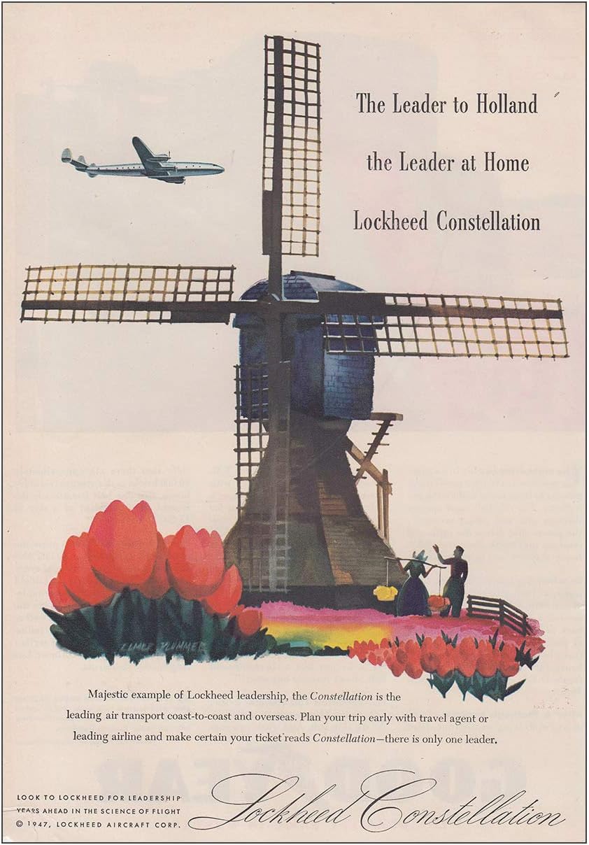 Amazon.com: RelicPaper 1947 Lockheed Constellation: The Leader to ...