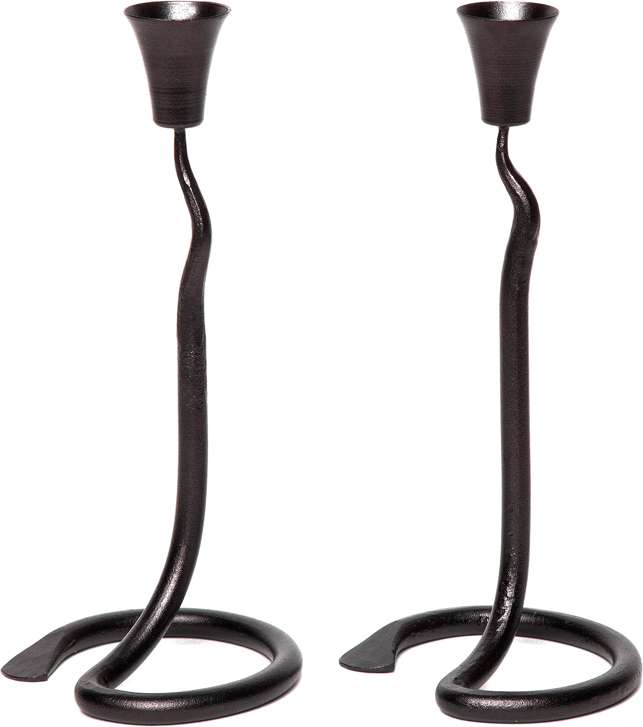 Amazon.com: Iron Hand Forged Candle Stick Candle Holder for Tapered ...