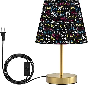 Vozoza Math Formulas Dimmable Table Lamp Night Light Bedroom Lamps for ...