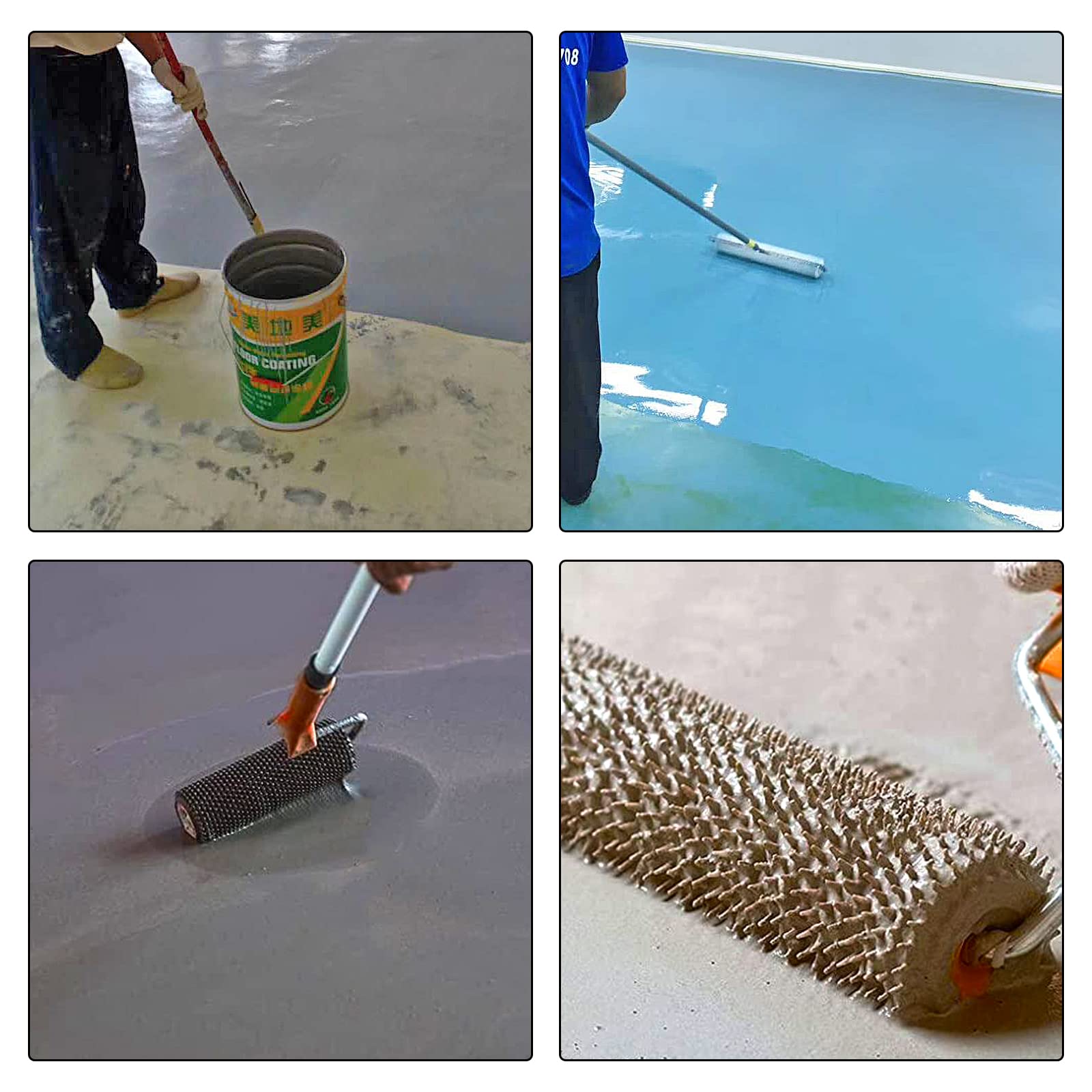 Snapklik.com : 9/230mm Spike Roller, Latex Floor Self Compound Roller ...