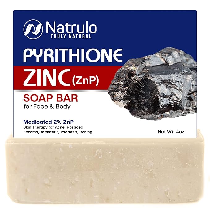 Amazon.com : Pyrithione Zinc Soap Bar for Face & Body, 4oz | 2% ZnP Bar ...