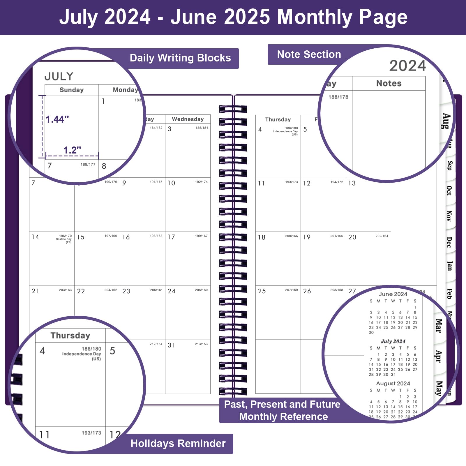 Snapklik.com : 2024-2025 Planner - JULY 2024 - JUNE 2025, Planner 2024 ...