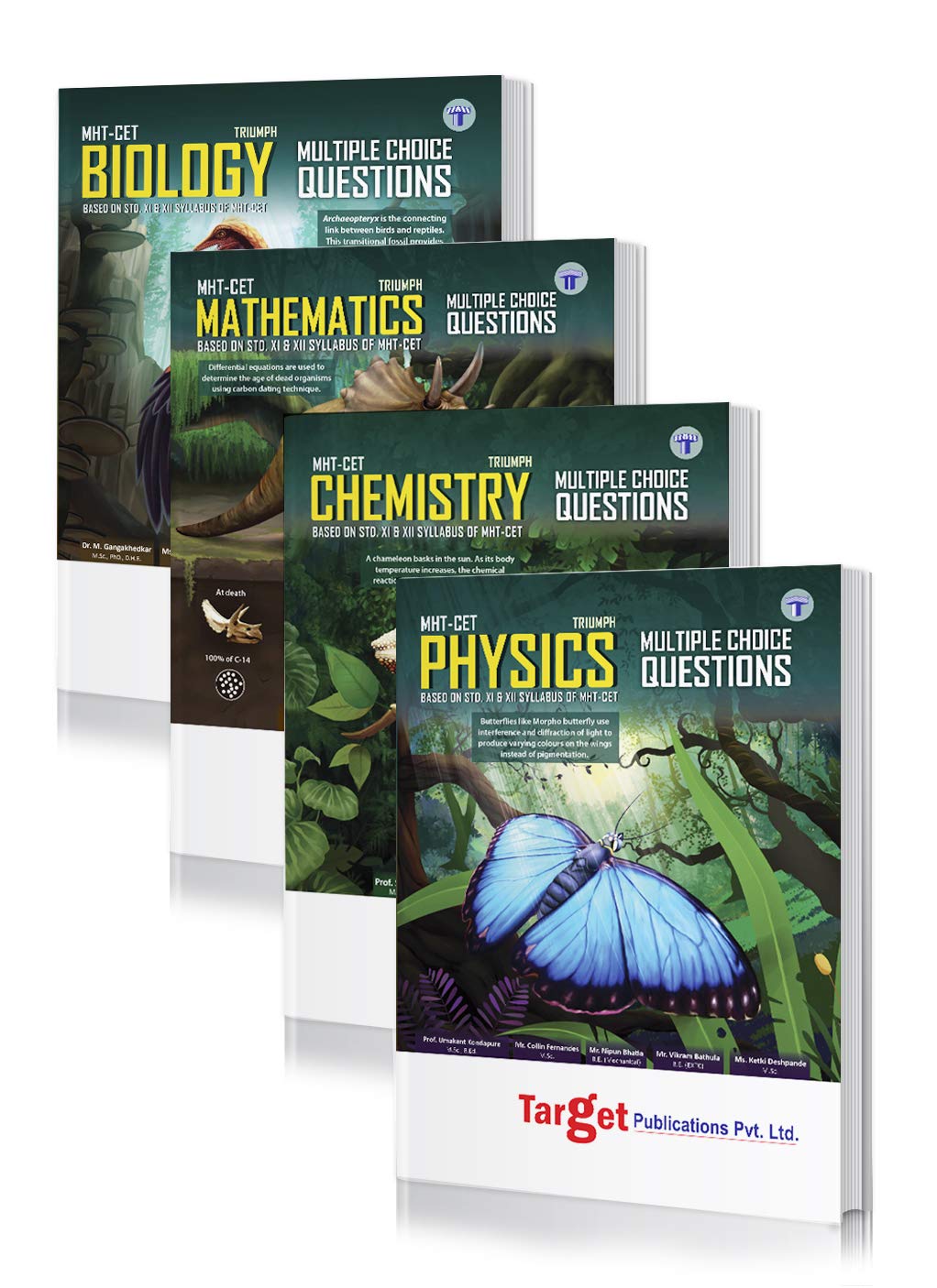 Mht Cet Triumph Physics Chemistry Maths Biology Pcmb Mcq Books ...