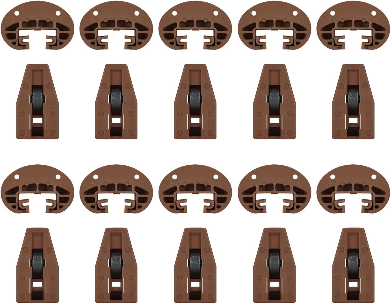 LONTAN 10 Pack Drawer Guides Drawer Tracks for Center Mount Drawer ...