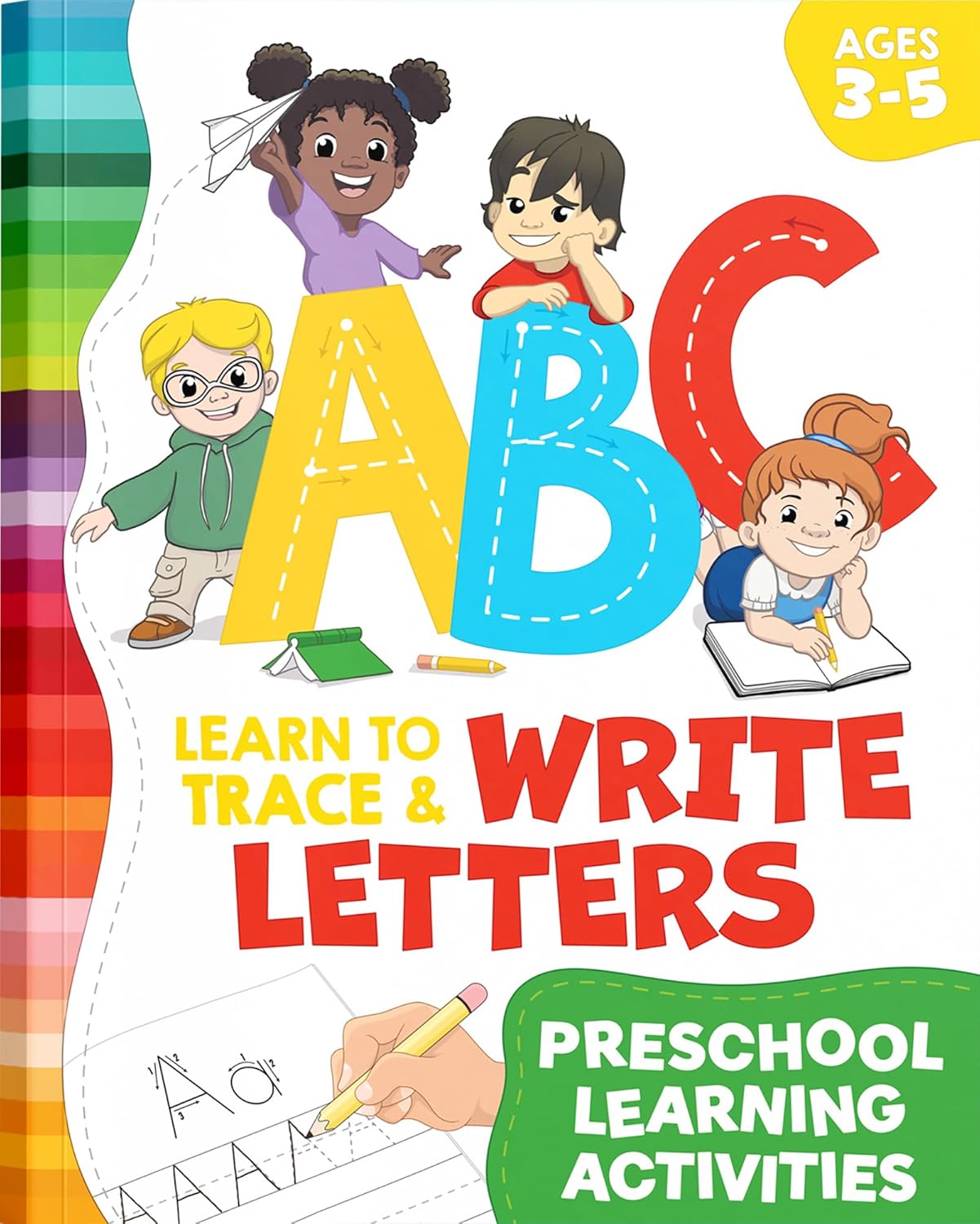 Amazon.com: A-B-C Learn to Trace & Write Letters: Preschool Practice ...