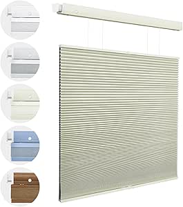Amazon.com: MiLin Cordless Cellular Shades - No Drill Cellular Shades ...