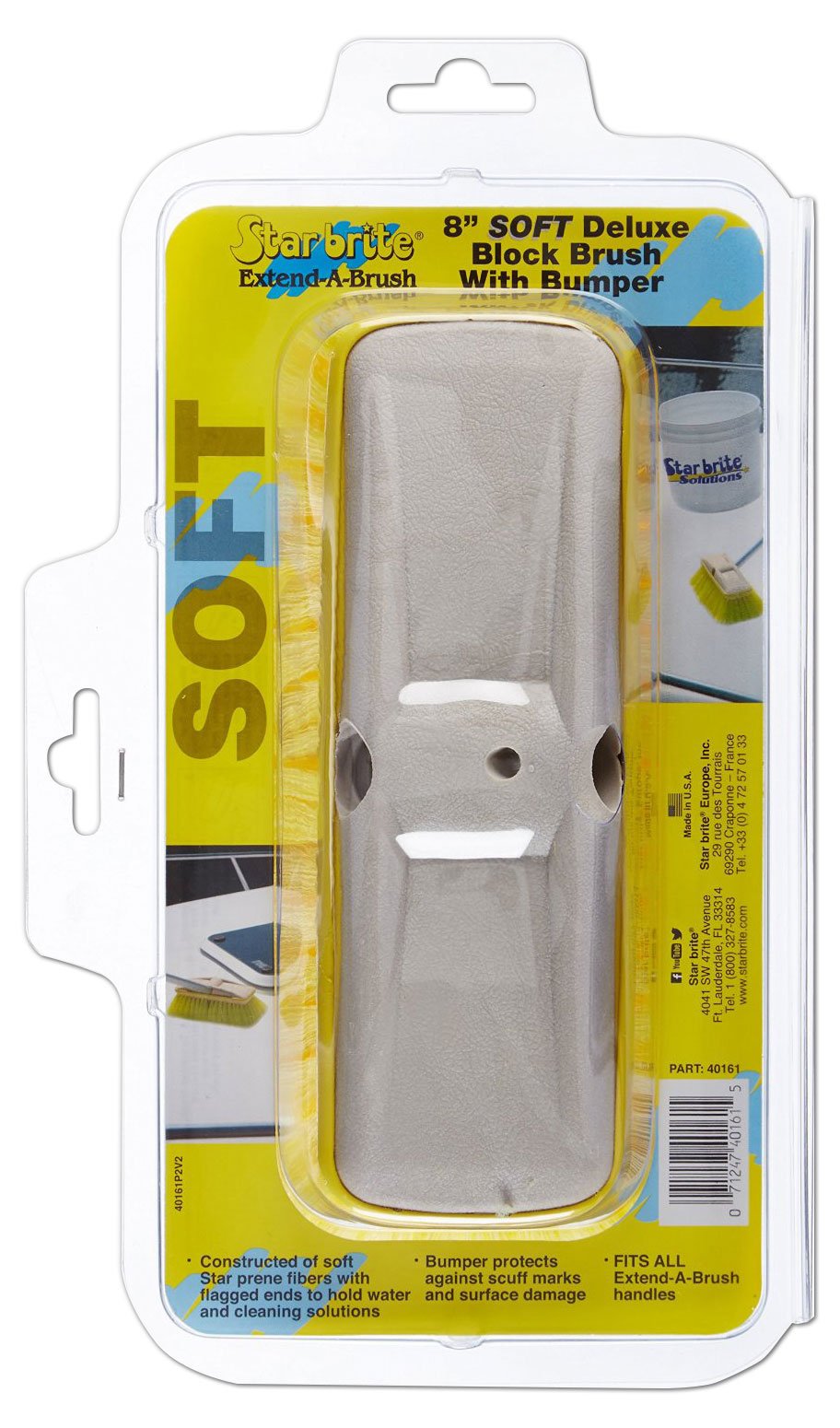 STAR BRITE Telescoping Deck Brush Kit - Deluxe Yellow (040191)