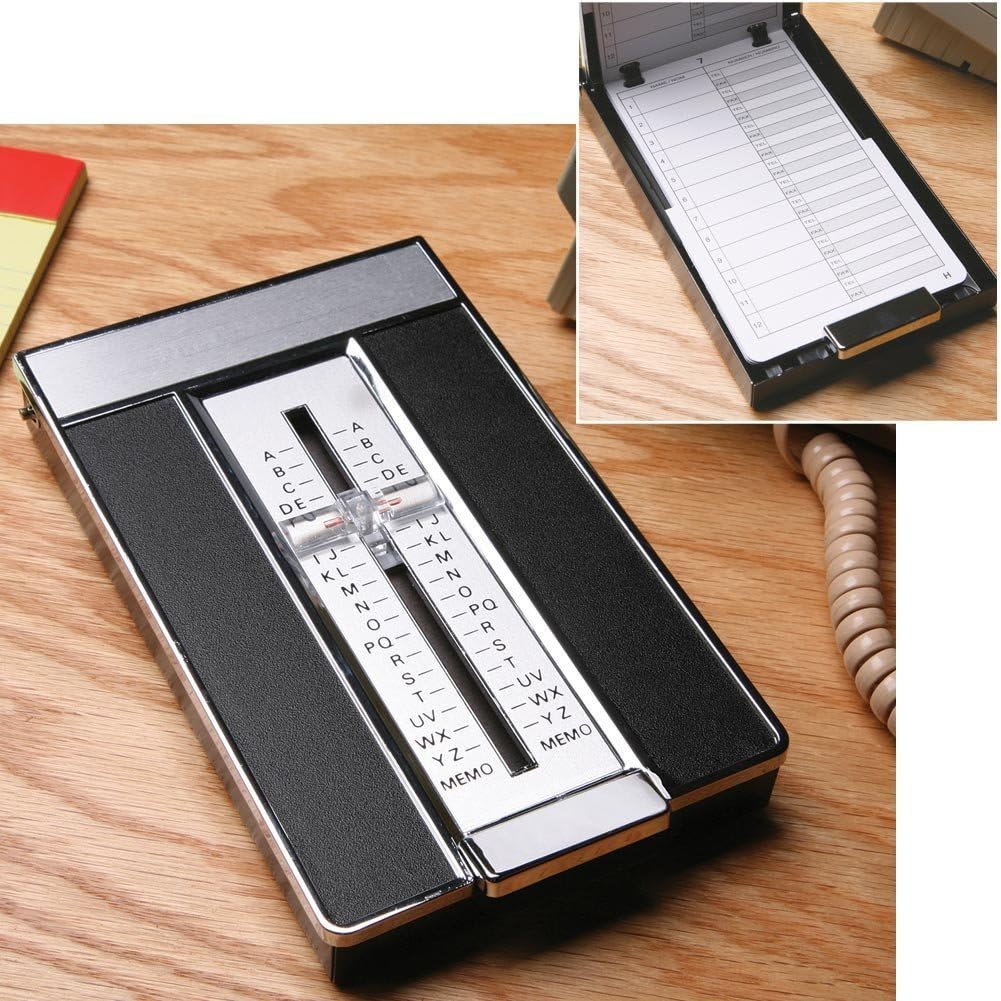 Amazon.com : Home-X Retro Style Flip Open A-Z Address Book. Black and ...