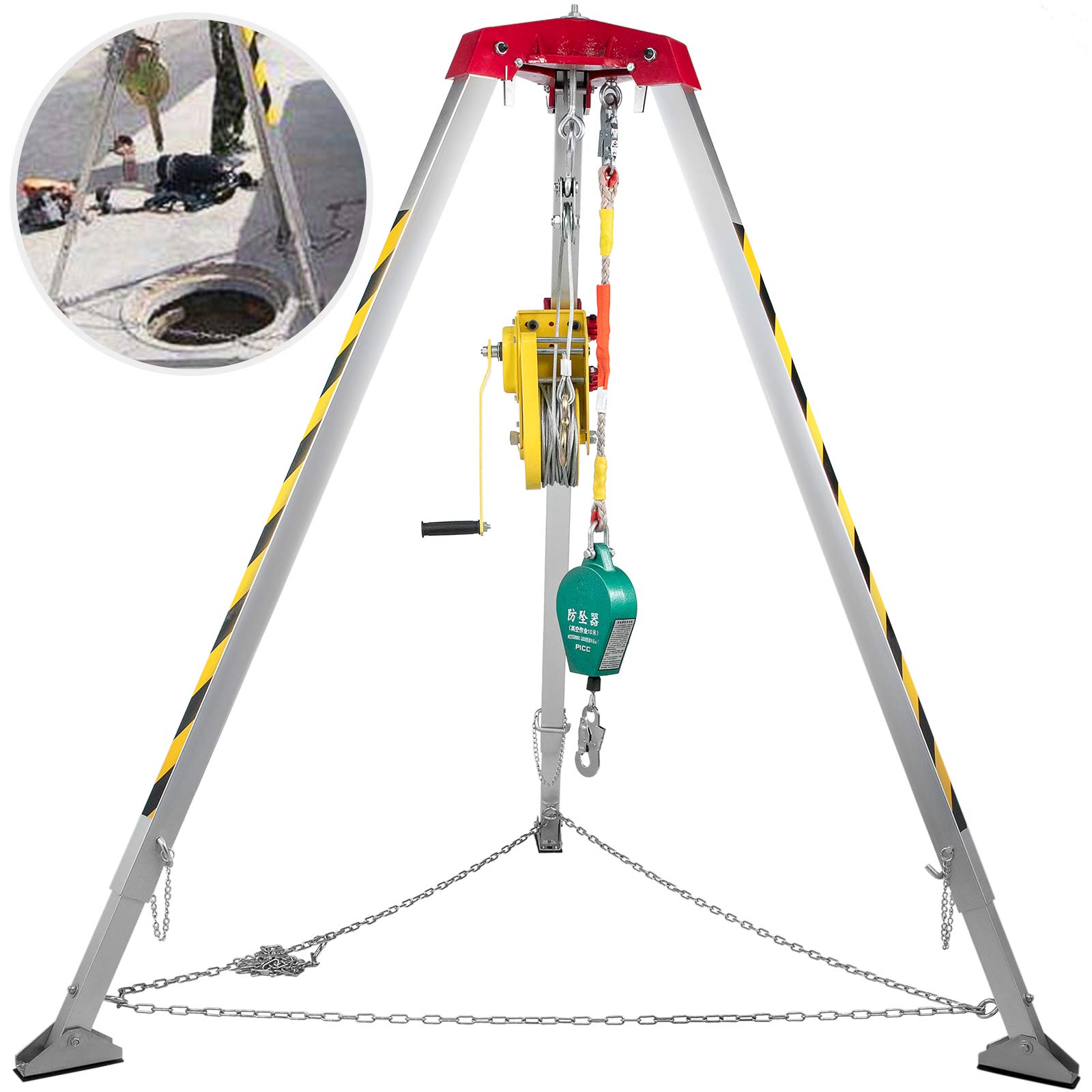 Buy BestEquip Confined Space Kit with 2600lbs Winch, Confined Space ...