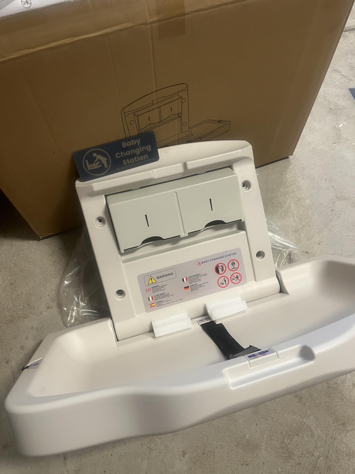 Amazon.com : Cabo Deseado Baby Changing Station Wall Mount Commercial ...