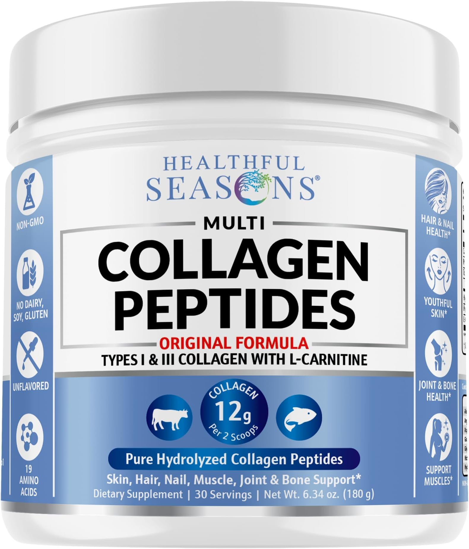 Amazon.com: Vital Vitamins Multi Collagen Pills + Multi Collagen ...