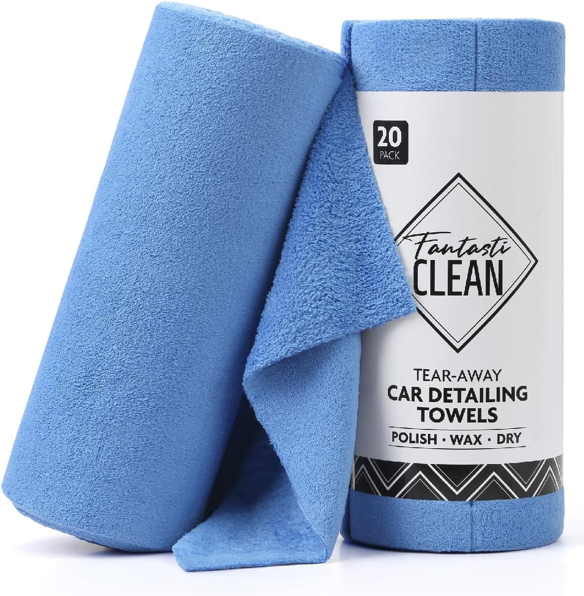 Amazon.com: Fantasticlean Microfiber Towels for Cars, Tear Away Car ...