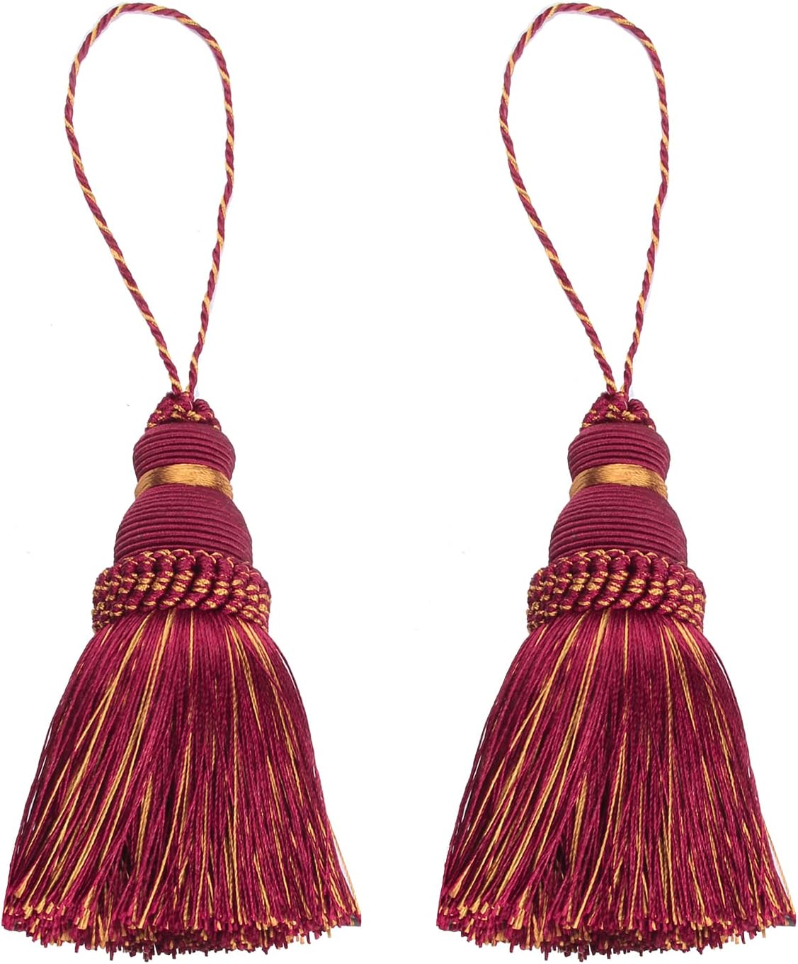 Amazon.com: Set of 10 Gold Crown Head Chainette Tassel, 3 Inch Long ...