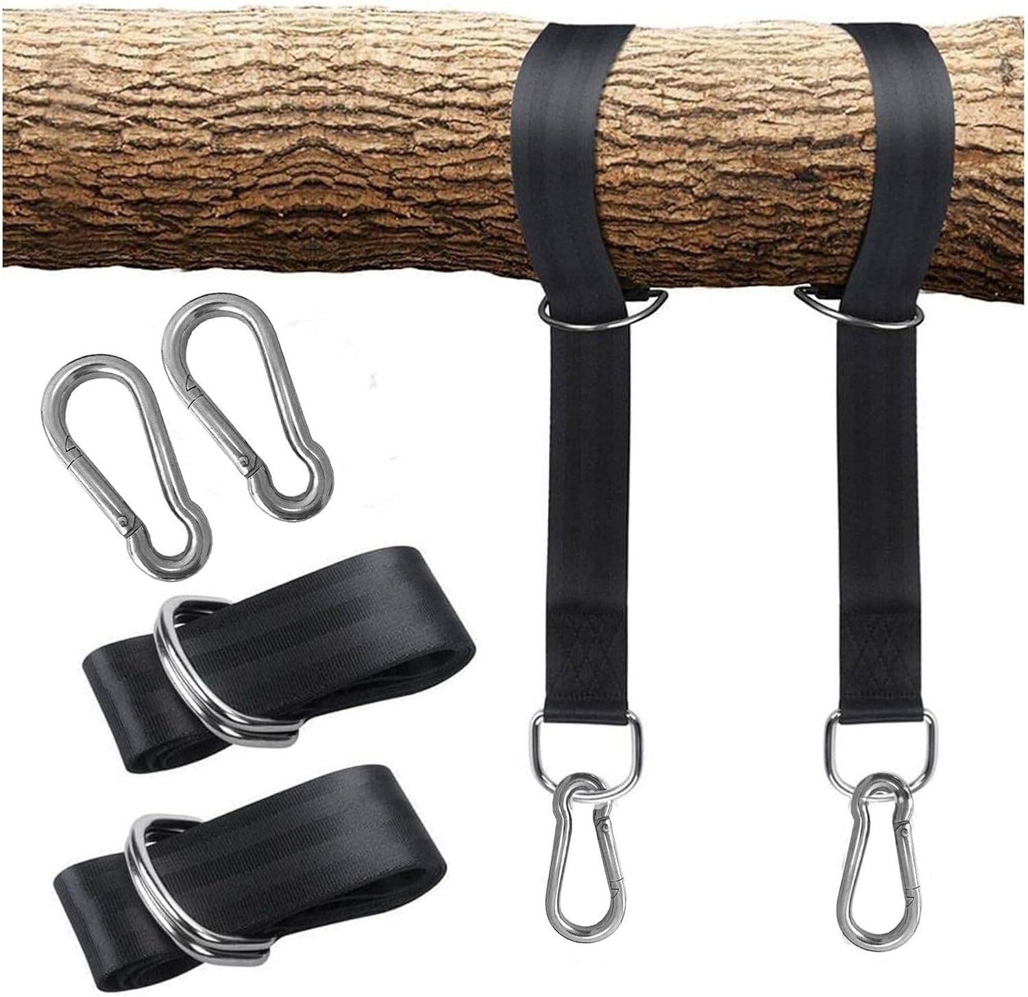 Hammock Straps Tree Swing (Set of 2) Hammock Chair Hanging kit, Boxing ...