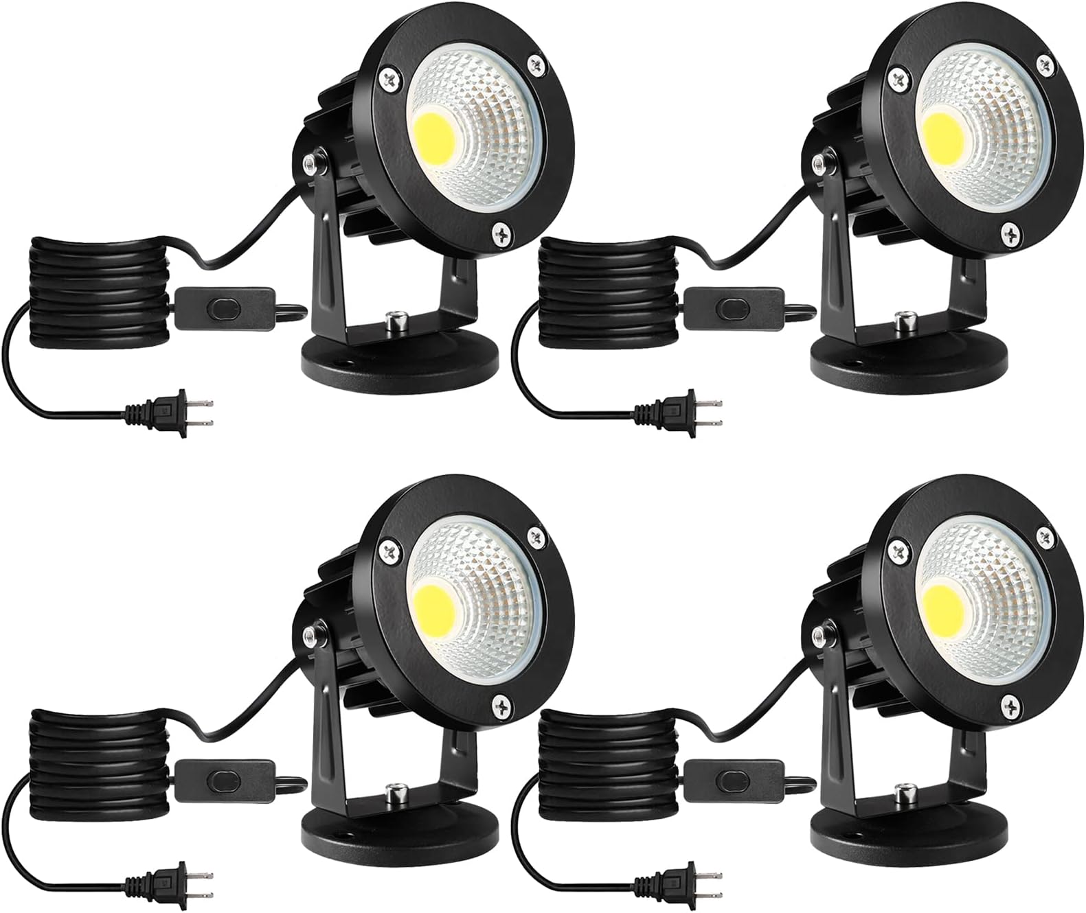 LCARED Led Spotlights Outdoor, Warm White 12W Spot Lights Indoor,120V ...