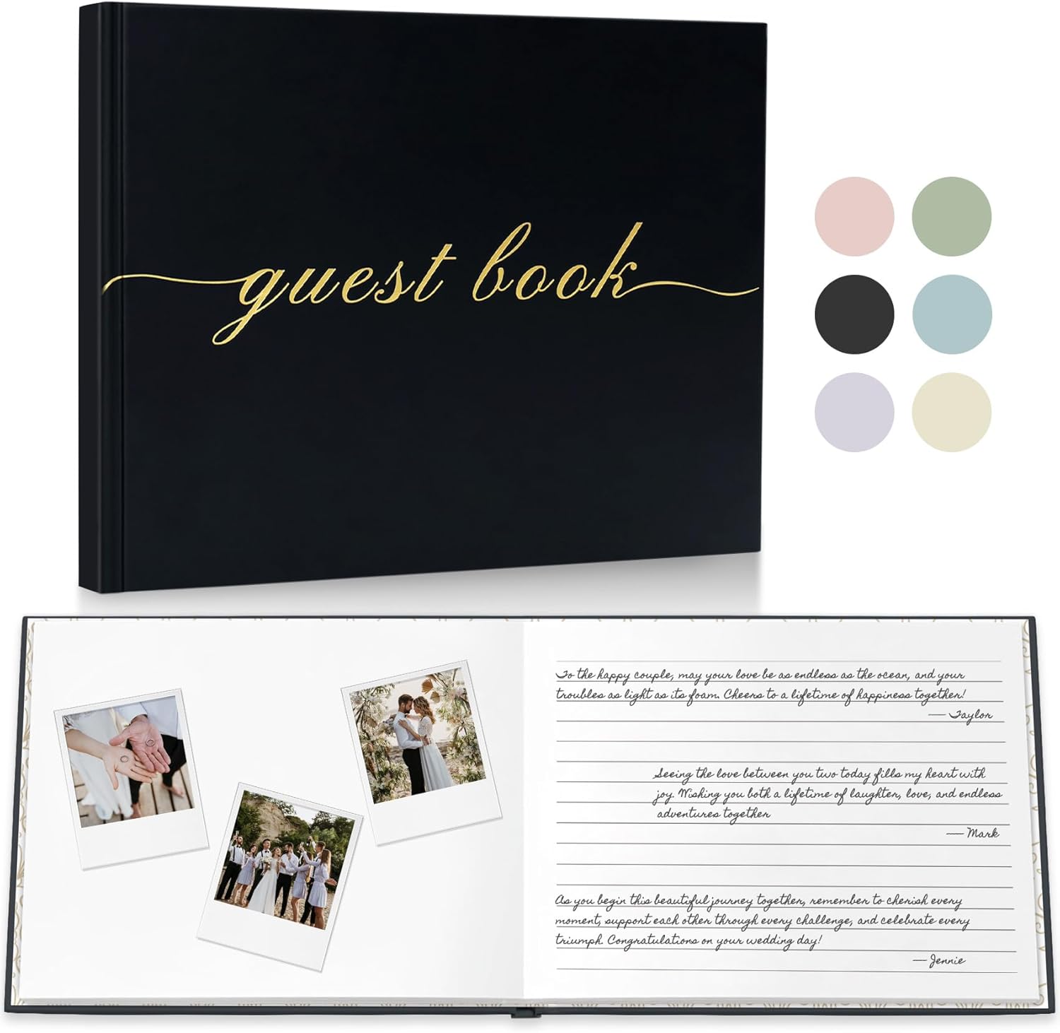 Amazon.com: Wedding Guest Book - Elegant Guest Book for Wedding ...