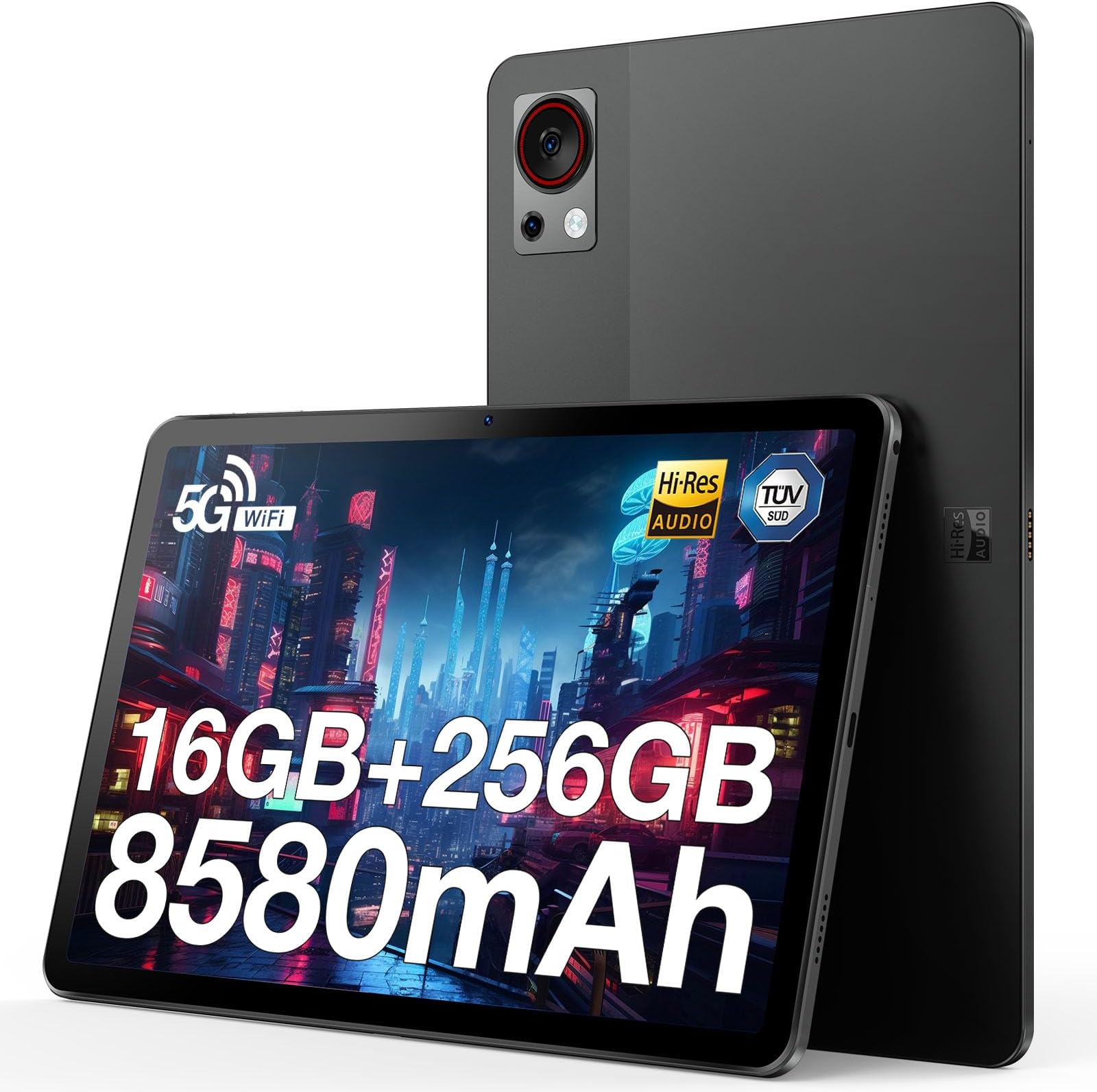 Oangcc 2024 Tablet 11 Zoll Android 13 OS 16GB RAM+256GB ROM, 8600mAh ...