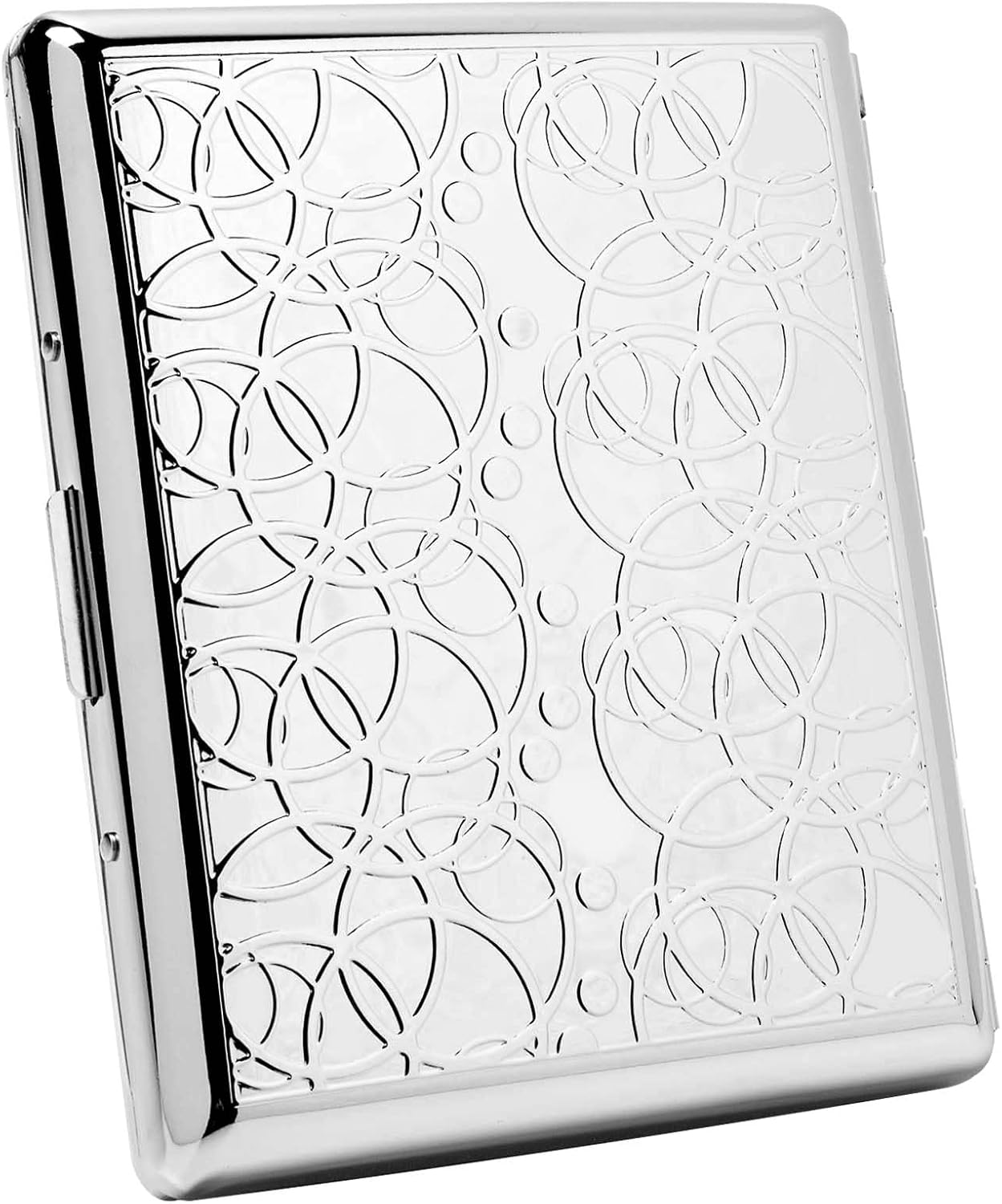 Retro case, Metal Plated Silver,20 Capacity for 100mm Double Sided ...