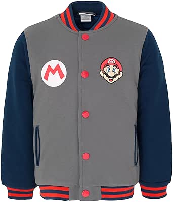 Amazon.co.jp: SUPER MARIO Nintendo Little Boys Button Down Bomber ...
