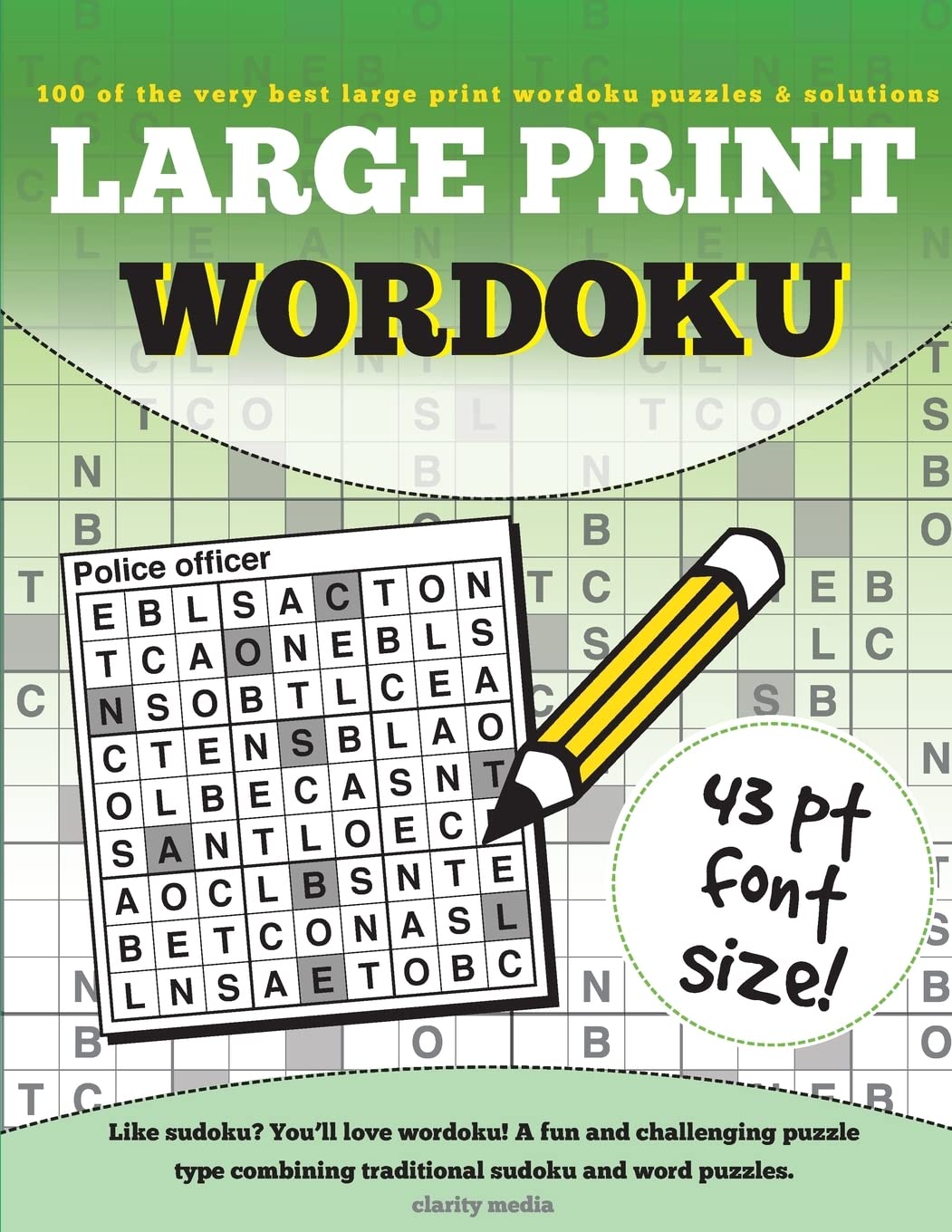 Large Print Wordoku: A fun & challenging variant of sudoku. 100 Wordoku ...