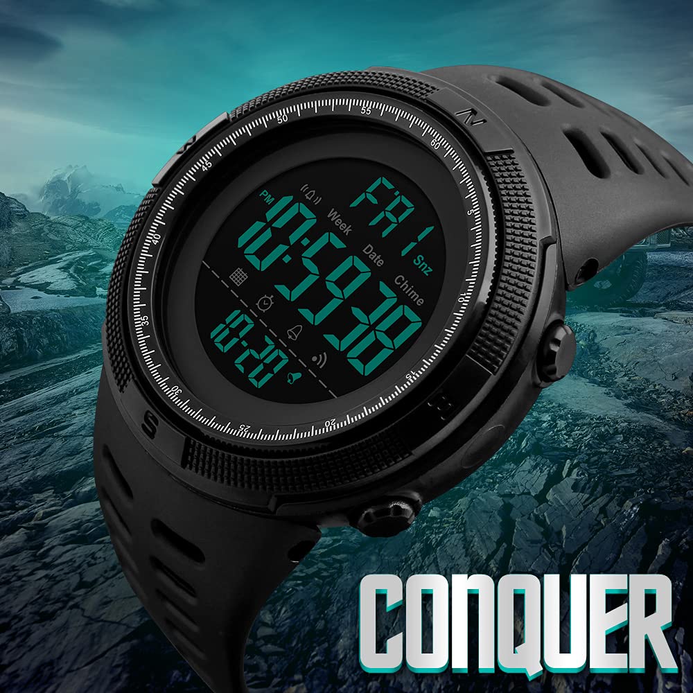 Snapklik.com : L LAVAREDO Mens Digital Watch Sports Military Watches ...