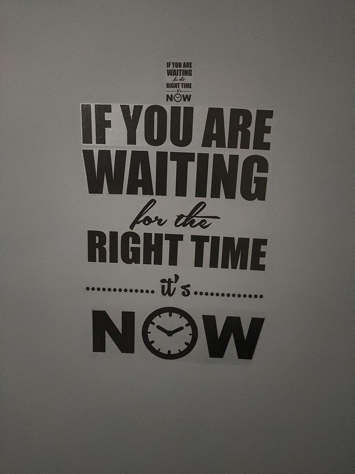 StickMe 'The Right Time Its Now- Office - Inspirational - Motivational ...