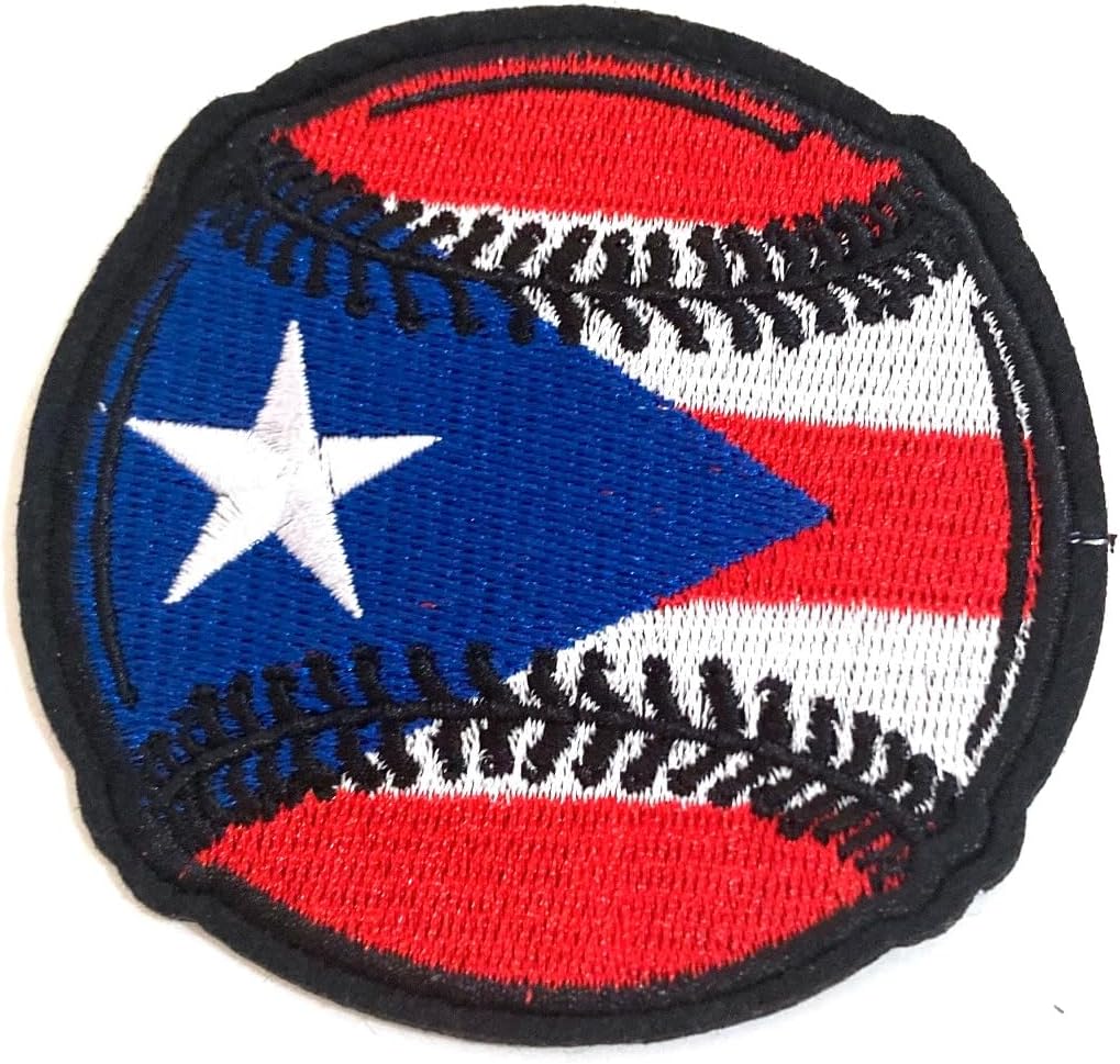 Amazon.com: Puerto Rico flag Baseball Patch - Versatile Iron-On or Sew ...