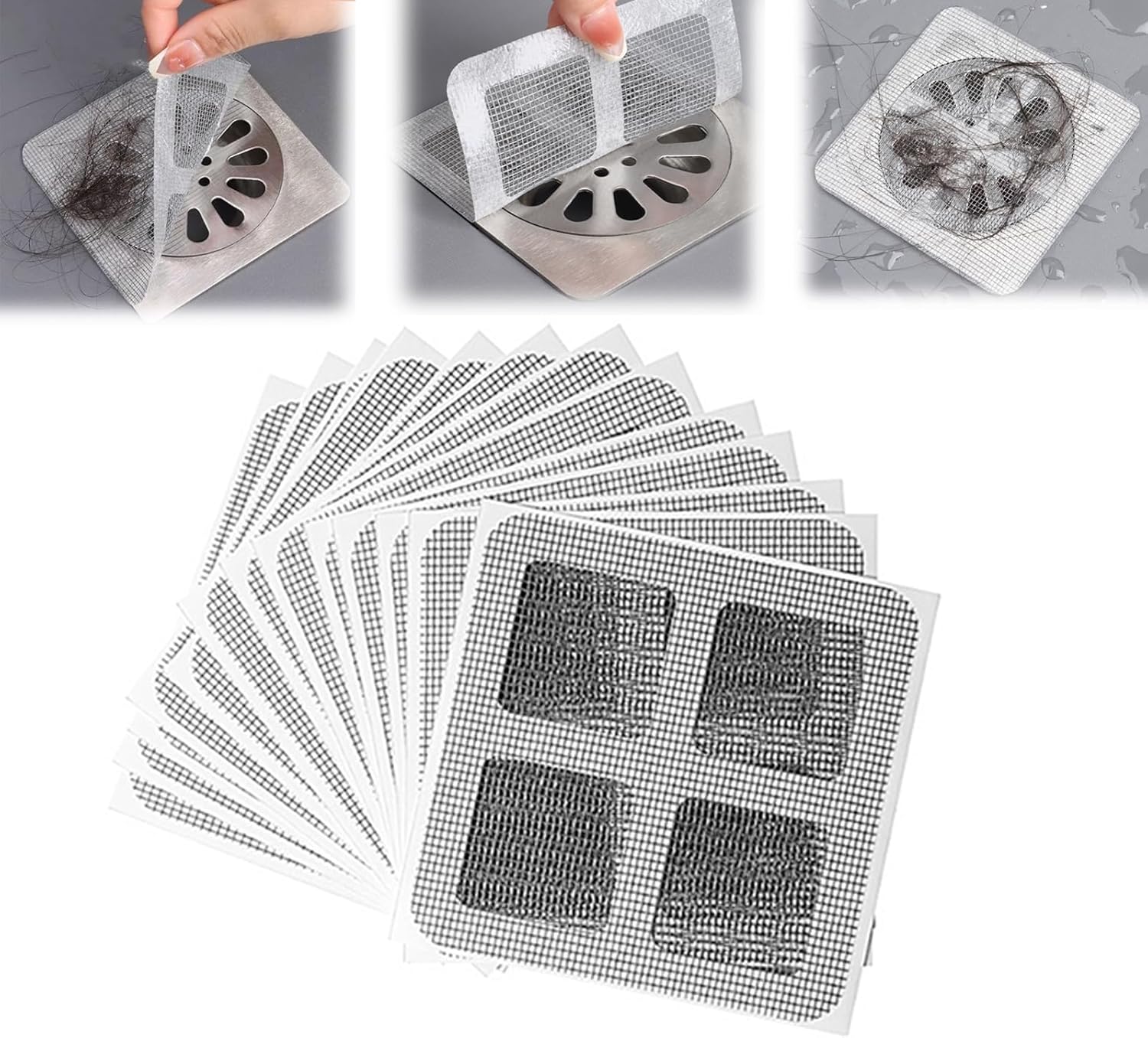 Floor Drain Sticker, Disposable Shower Drain Hair Catcher, Disposable ...