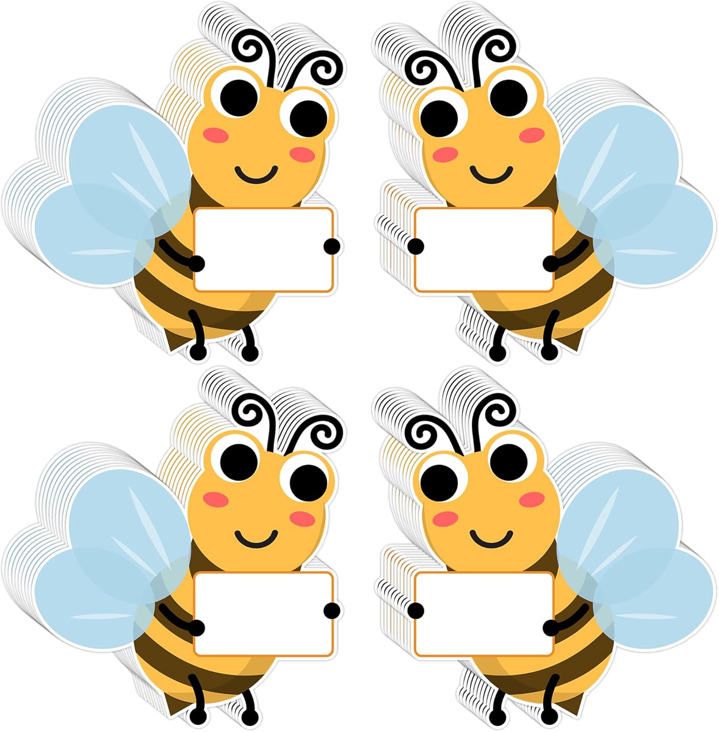 Amazon.com: Wonmon 50PCS Bumble Bee Cutouts for Bulletin Board ...