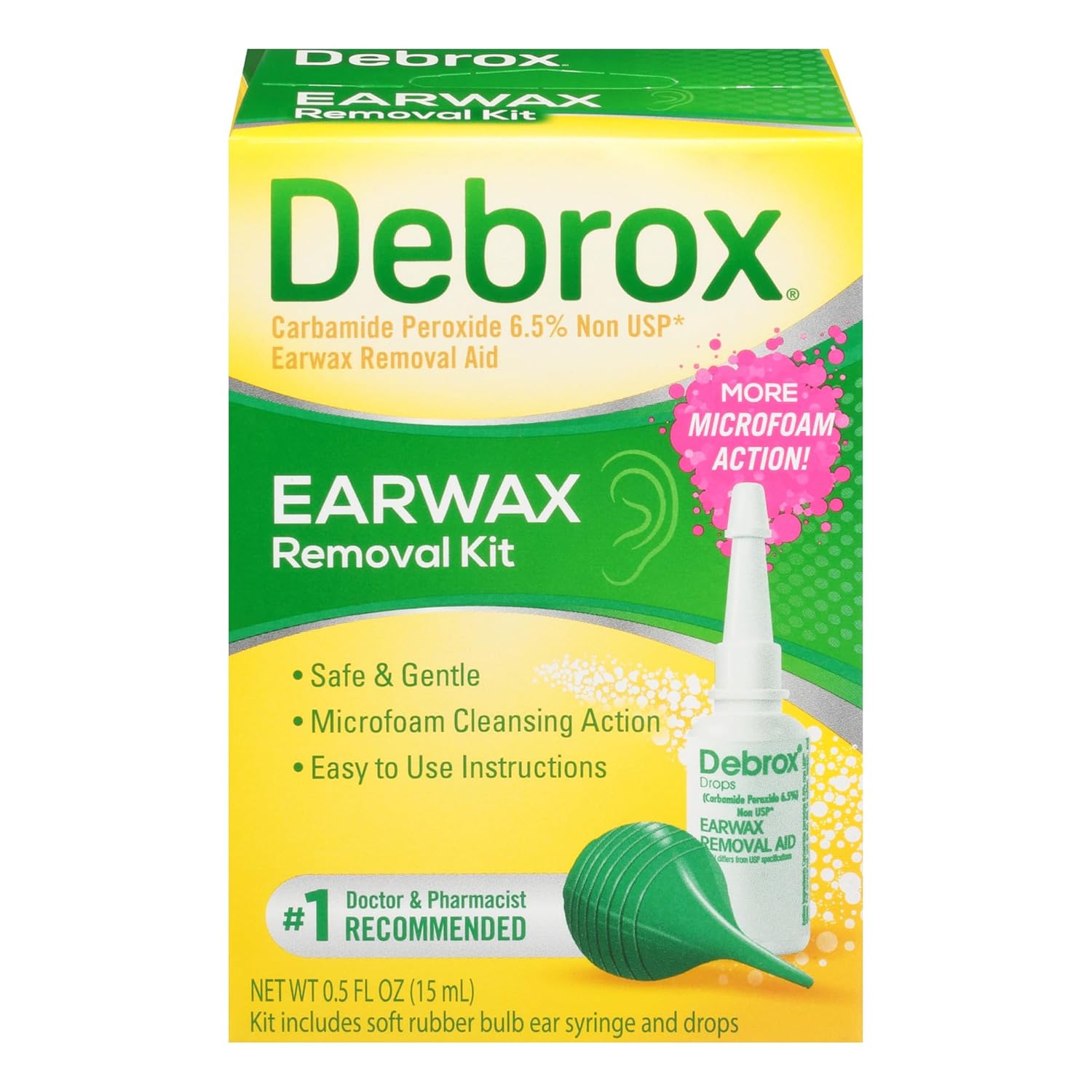 Amazon.com: Debrox Ear Wax Removal Kit - Includes Bulb Syringe and 0.5 ...