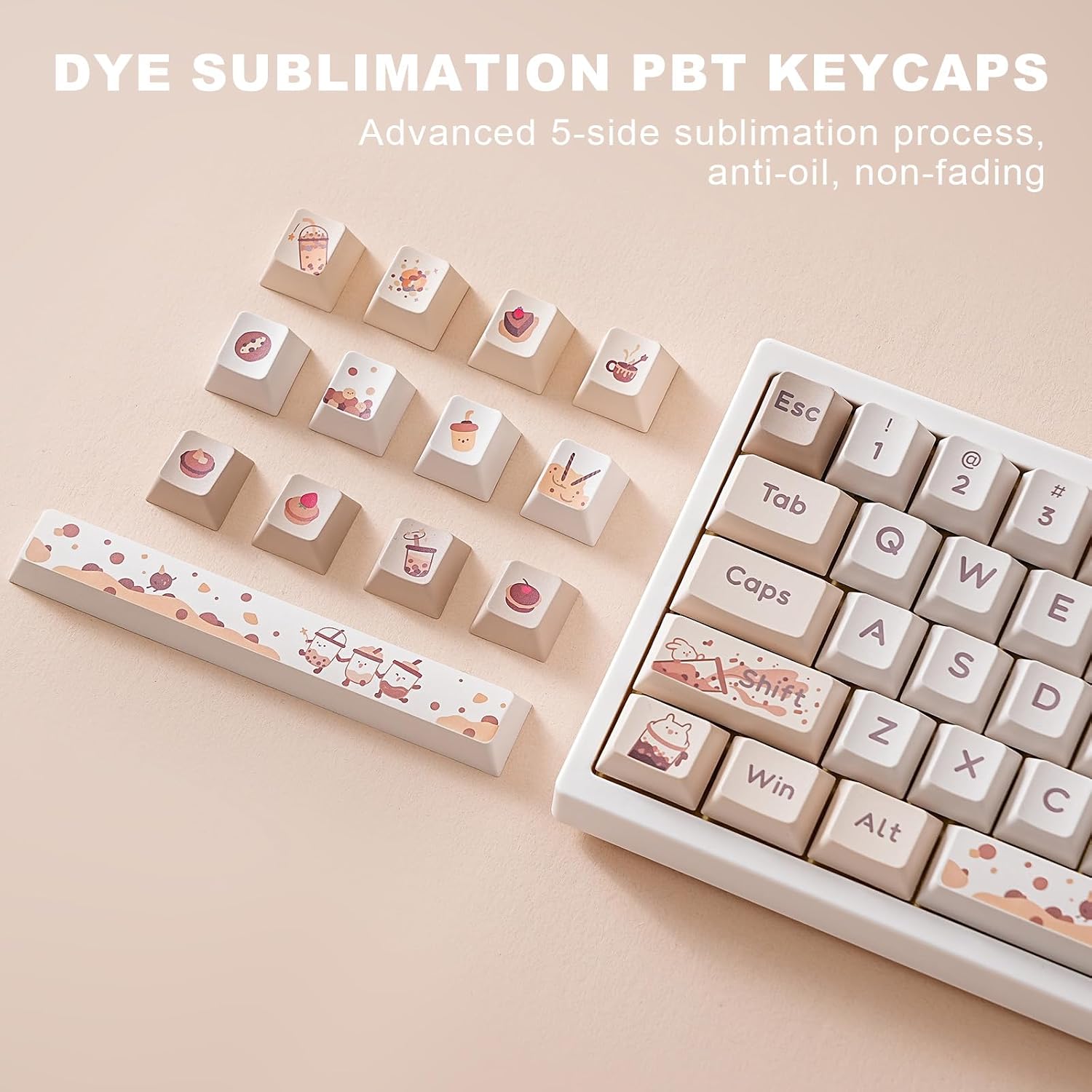 YUNZII Otter Dye Sub PBT Keycaps - Full Custom Australia | Ubuy