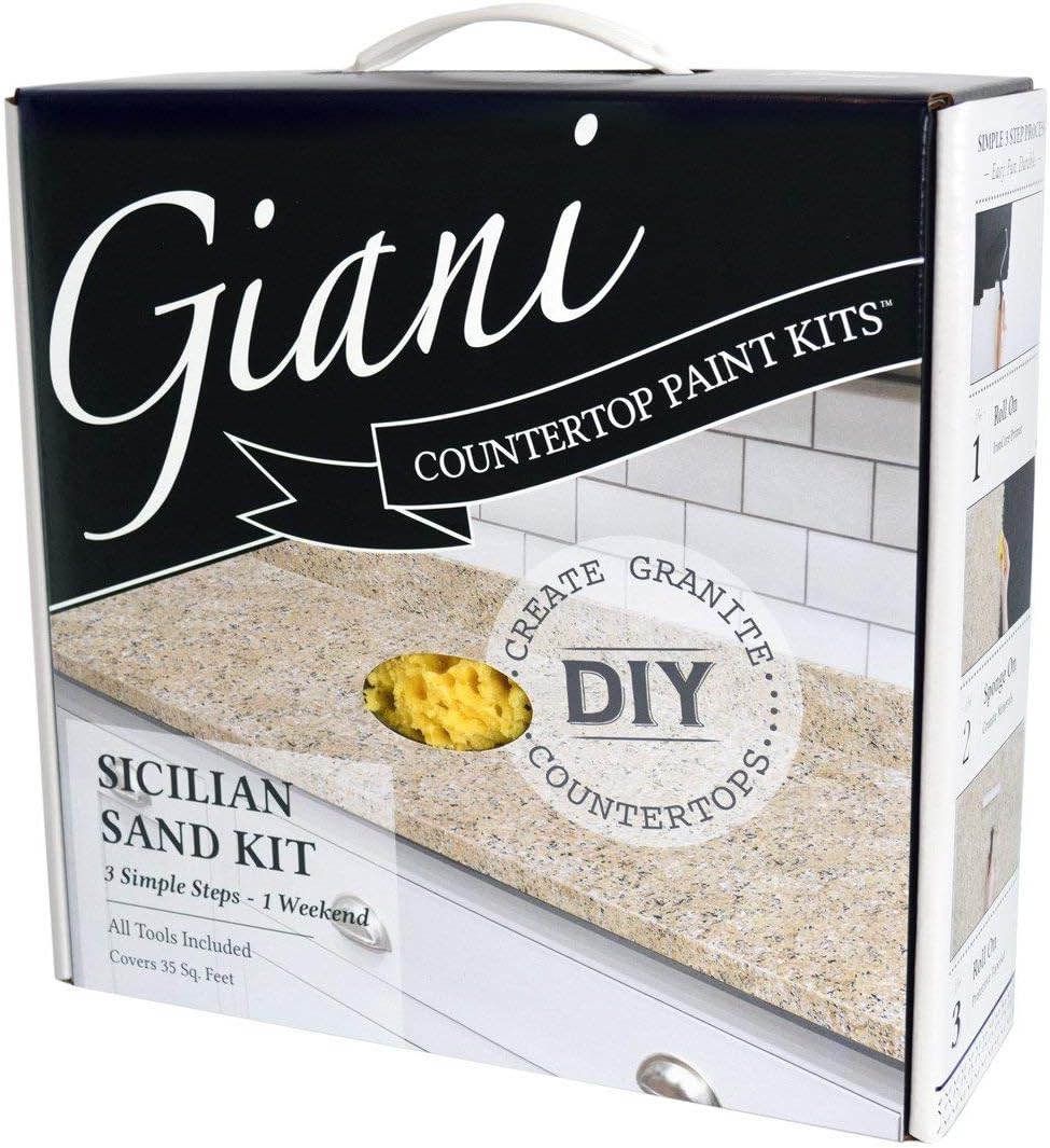 Giani Granite Countertop Paint Kit 2.0 Epoxy Topcoat (Sicilian Sand ...