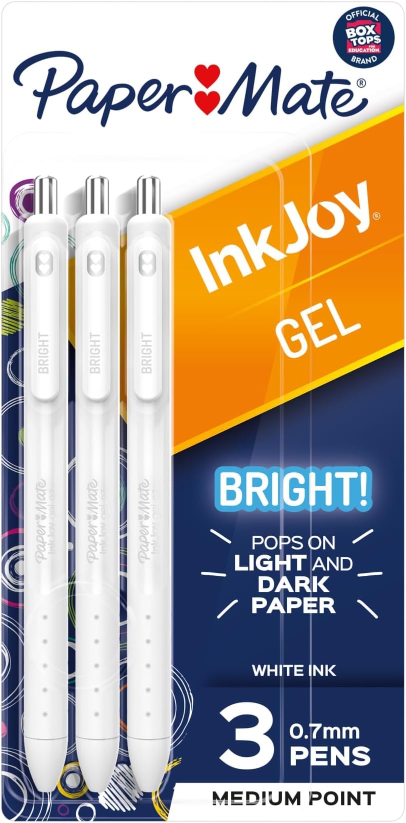 Amazon.com: Paper Mate InkJoy Bright Retractable Gel Pens, Medium Point ...