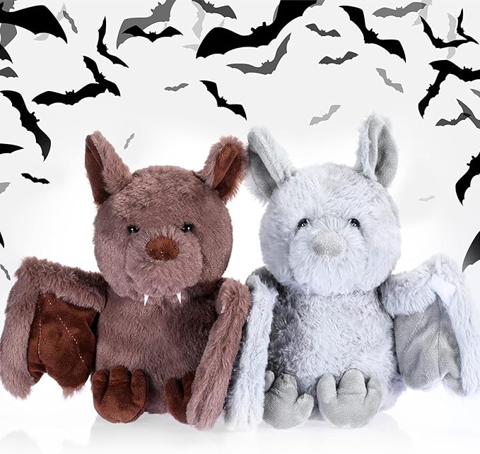 Amazon.com: Zhanmai 2 Pack 10 Inches Halloween Bat Plush Cute Bat ...
