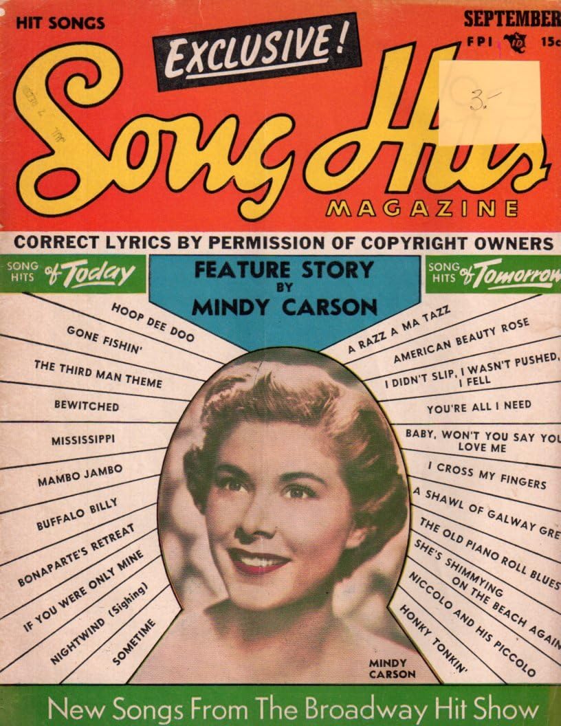 Song Hits Magazine Mindy Carson on Cover 8x10 #R0902 at Amazon's ...