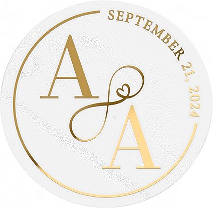 Amazon.com: XOXOKristen Wedding Stickers Personalized, Custom Clear ...