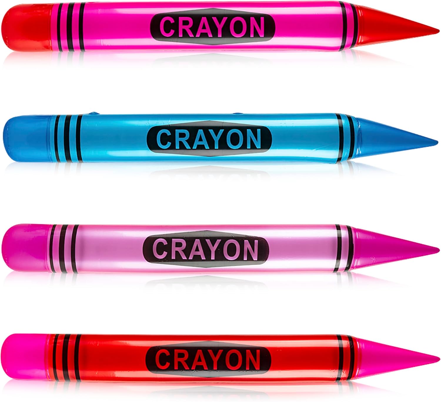 HOWBOUTDIS 44-inch Tall Inflatable Crayons (4 Pack- assorted colors ...