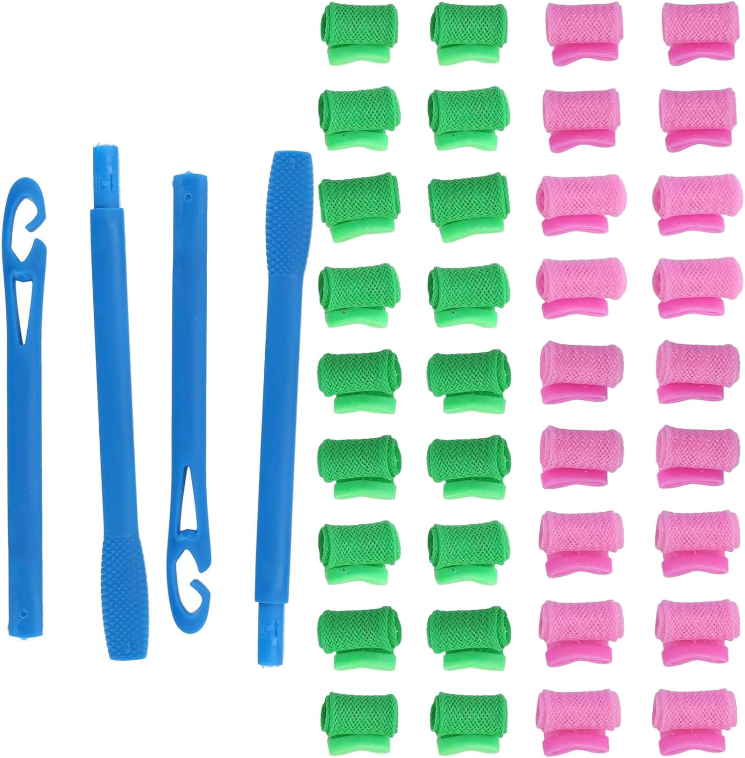 Amazon.com : Plastic Hair Rollers Curlers Bangs Self-Adhesive Hair ...